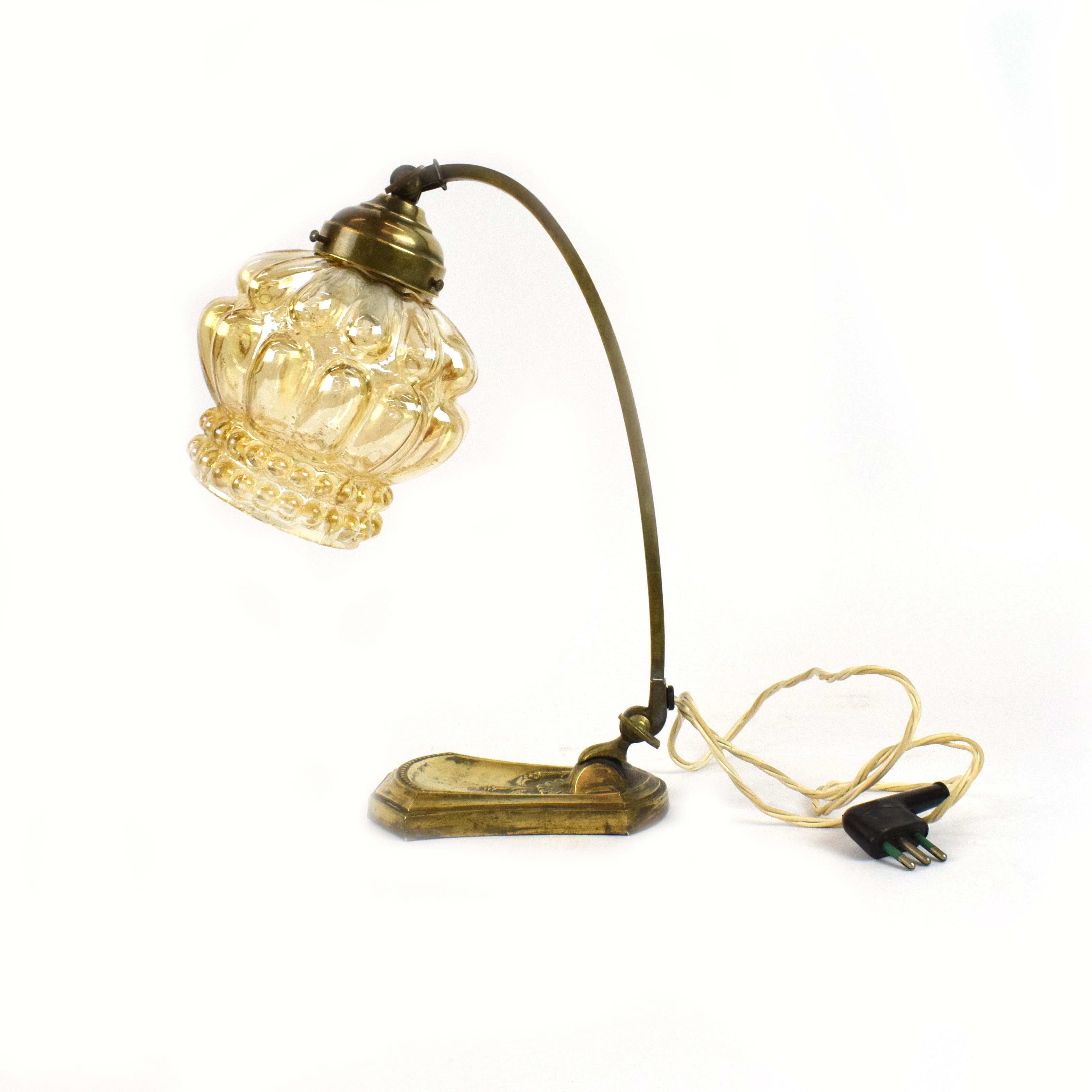 Images for 4382361. AN ITALIAN LIBERTY STYLE BRASS TABLE LAMP WITH ...