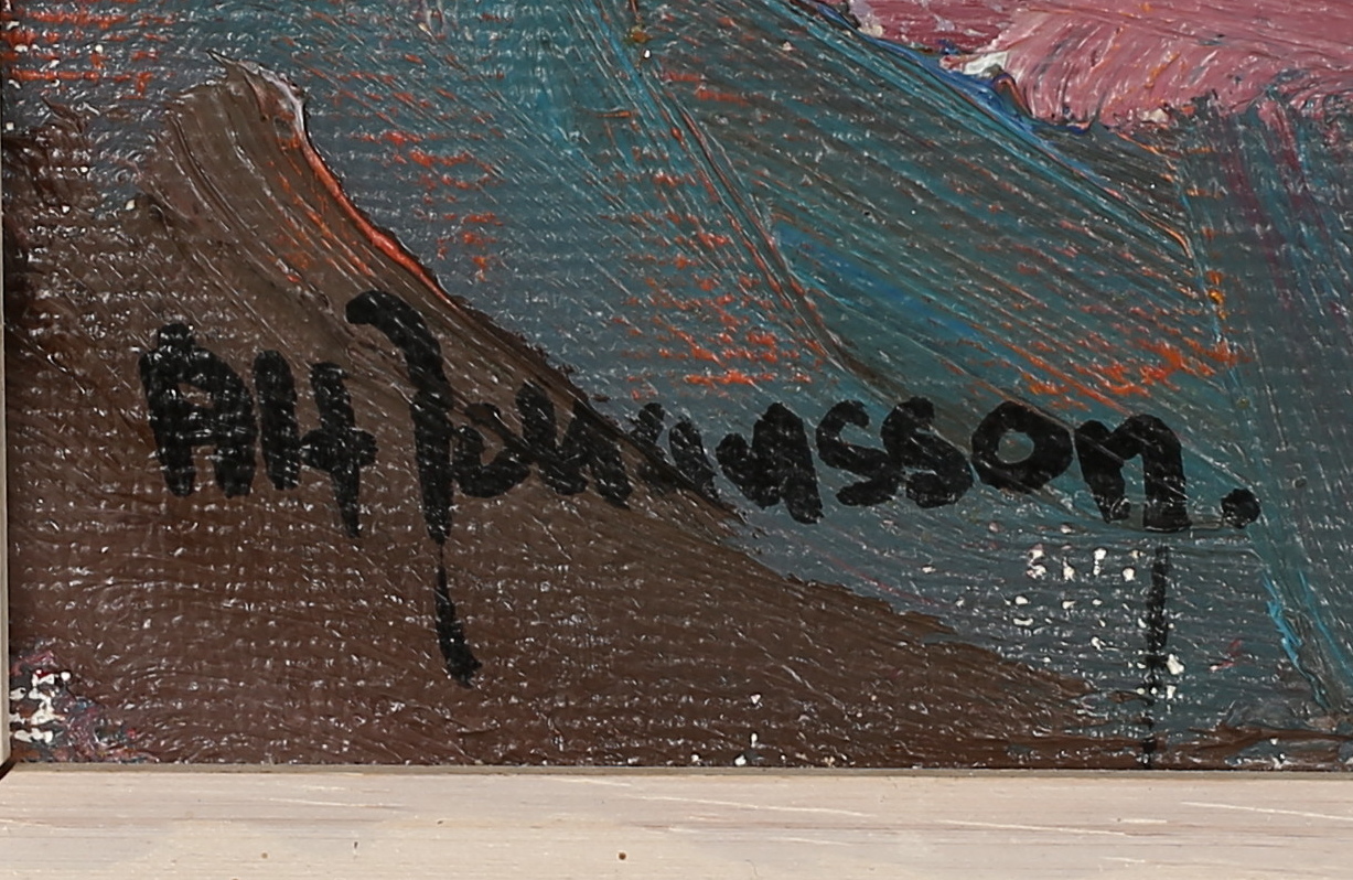 Images for 440107. LOUIS ZELIG. Oil on canvas, signed. ALF JOHANSSON ...