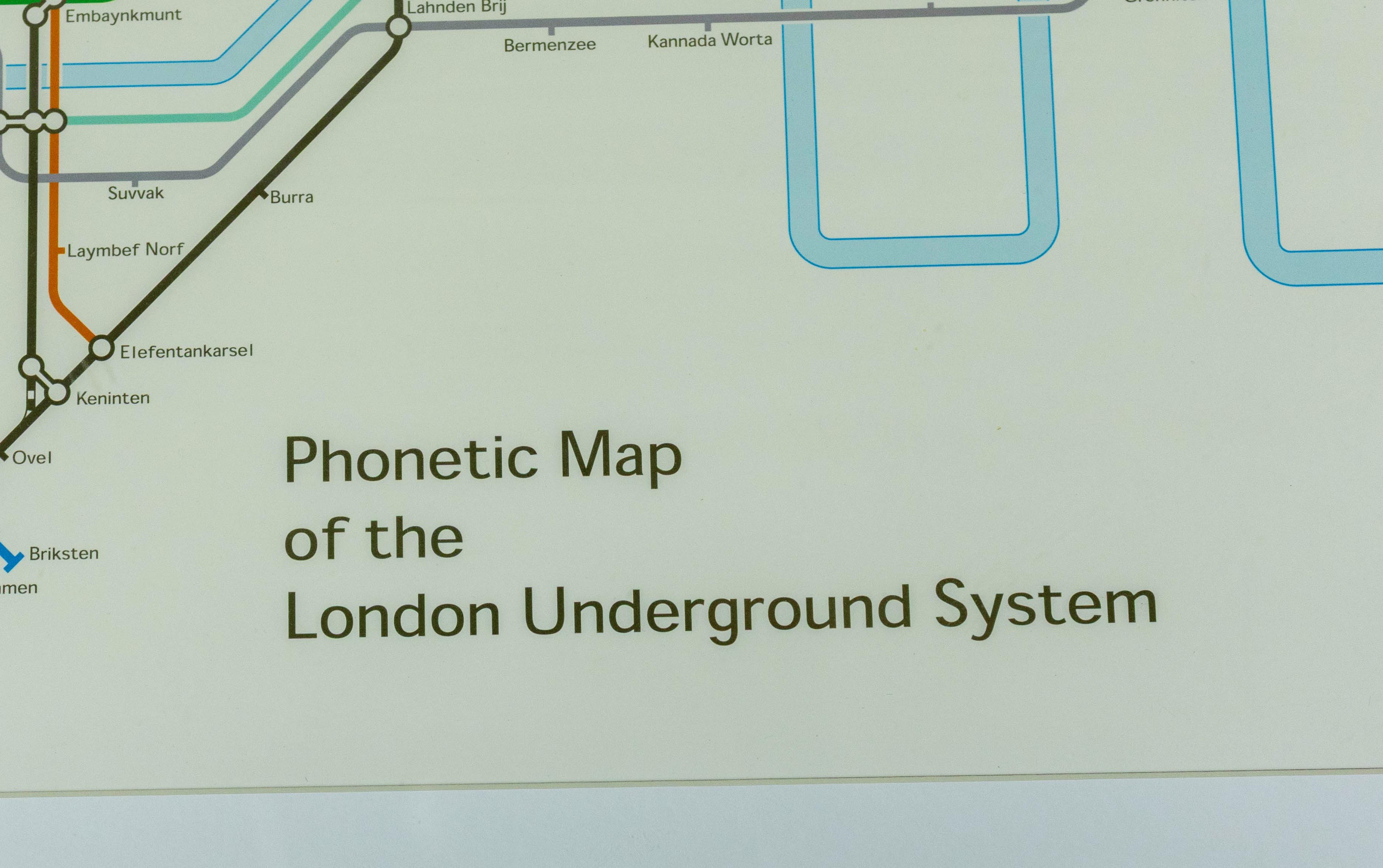 Images for 4411821. PHONETIC MAP OF THE LONDON UNDERGROUND SYSTEM ...