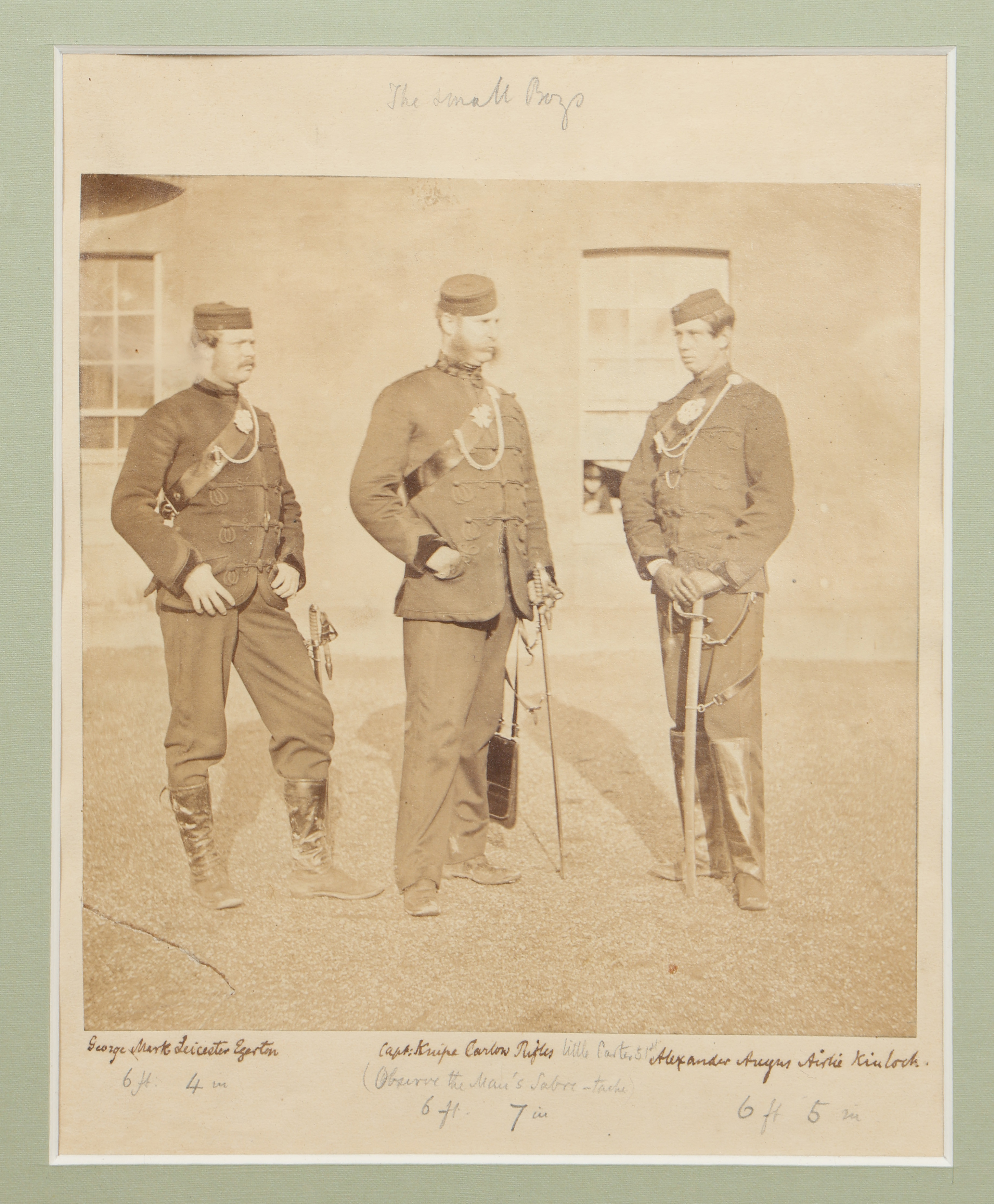 Images for 4414753. VICTORIAN PHOTOGRAPH OF THREE OFFICERS, RIFLE ...