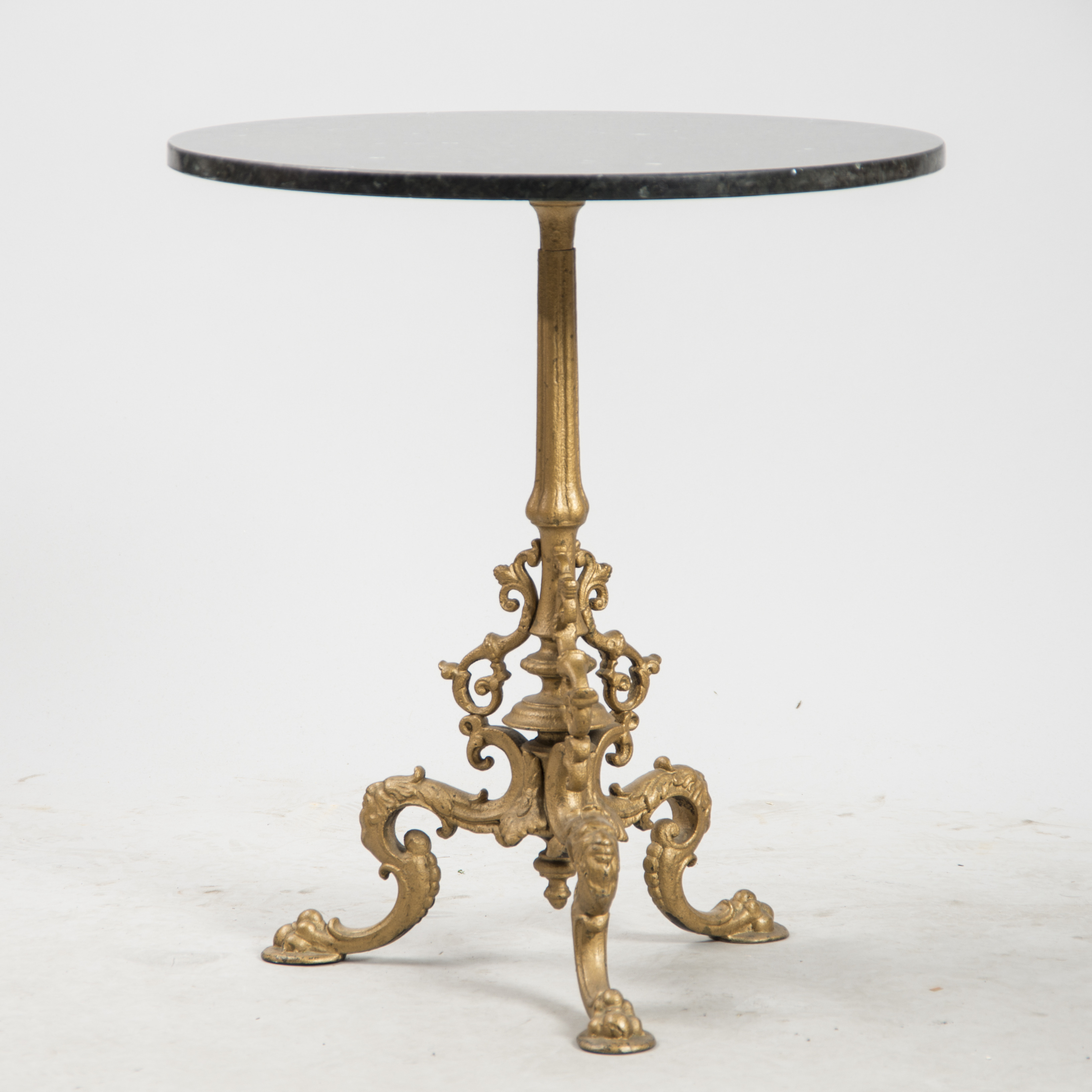 Images for 444474. PILLAR TABLE, cast iron with stone top, rococo style ...