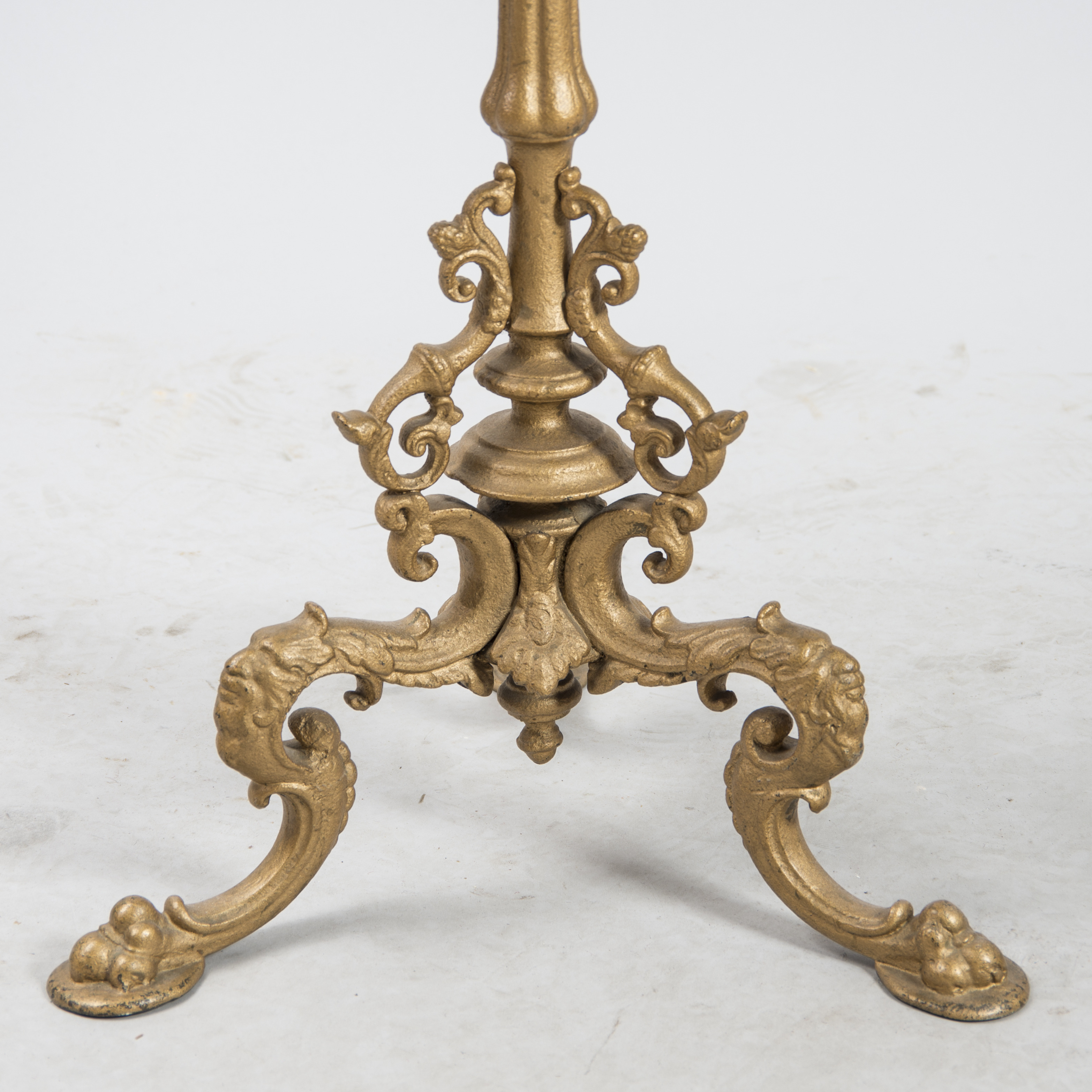 Images for 444474. PILLAR TABLE, cast iron with stone top, rococo style ...