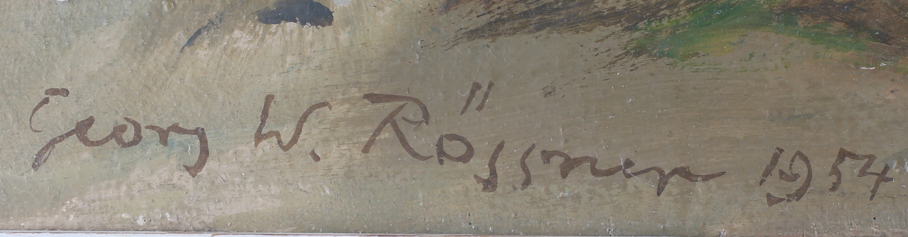 444699. GEORG WALTER RÖSSNER. Caroline hevosen selässä, öljy kankaalle ...