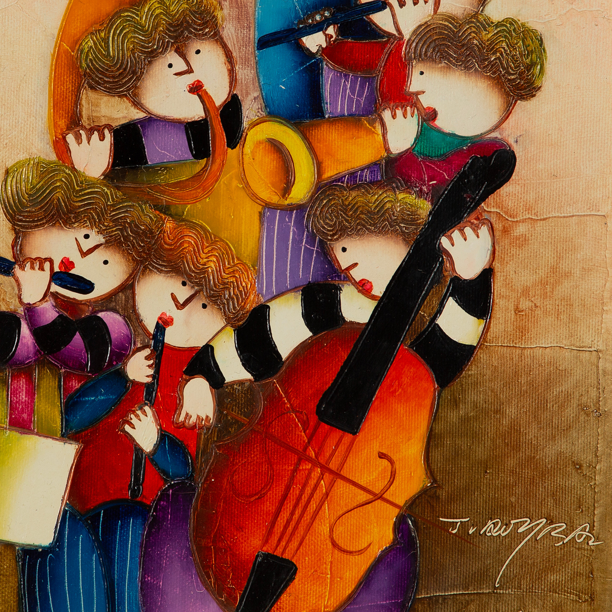 JOYCE ROBAL. Oil on canvas, signed. Art - Paintings - Auctionet