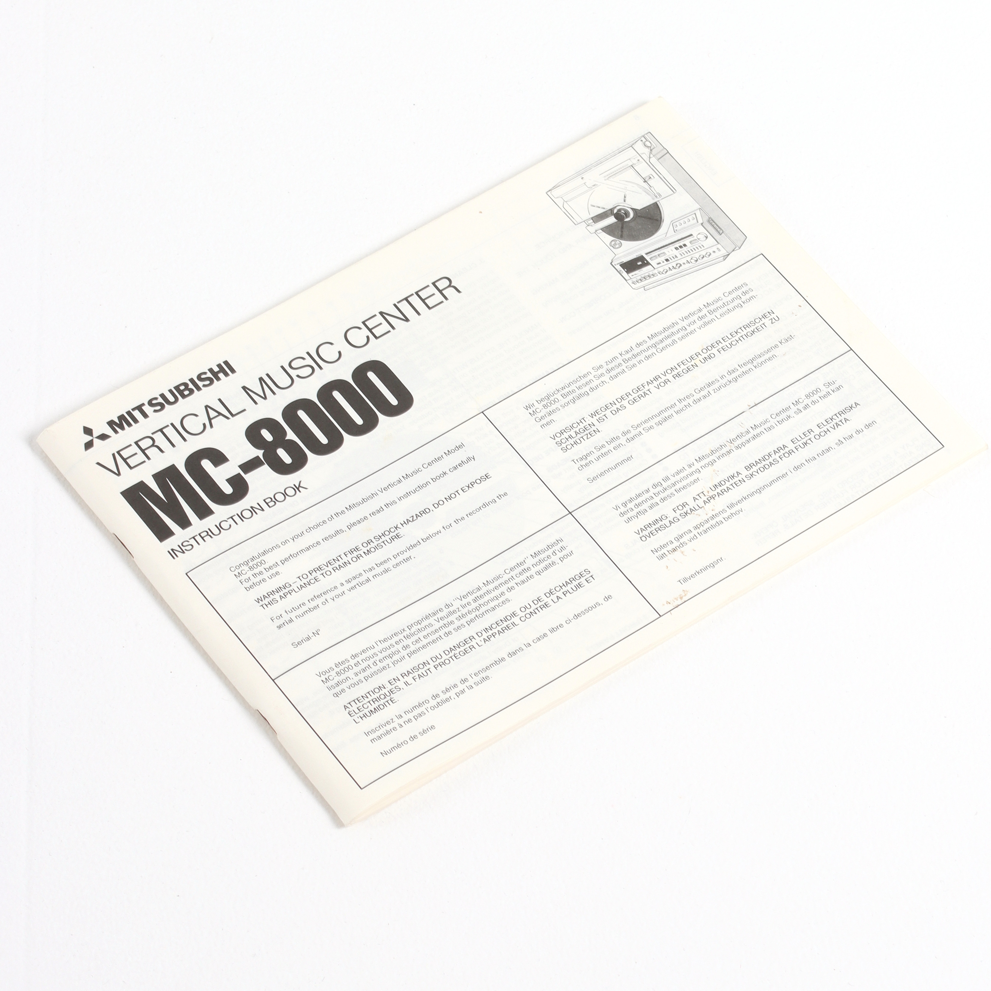 Images for 4469940. 3-piece stereo system, Mitsubishi MC-8000 and ...