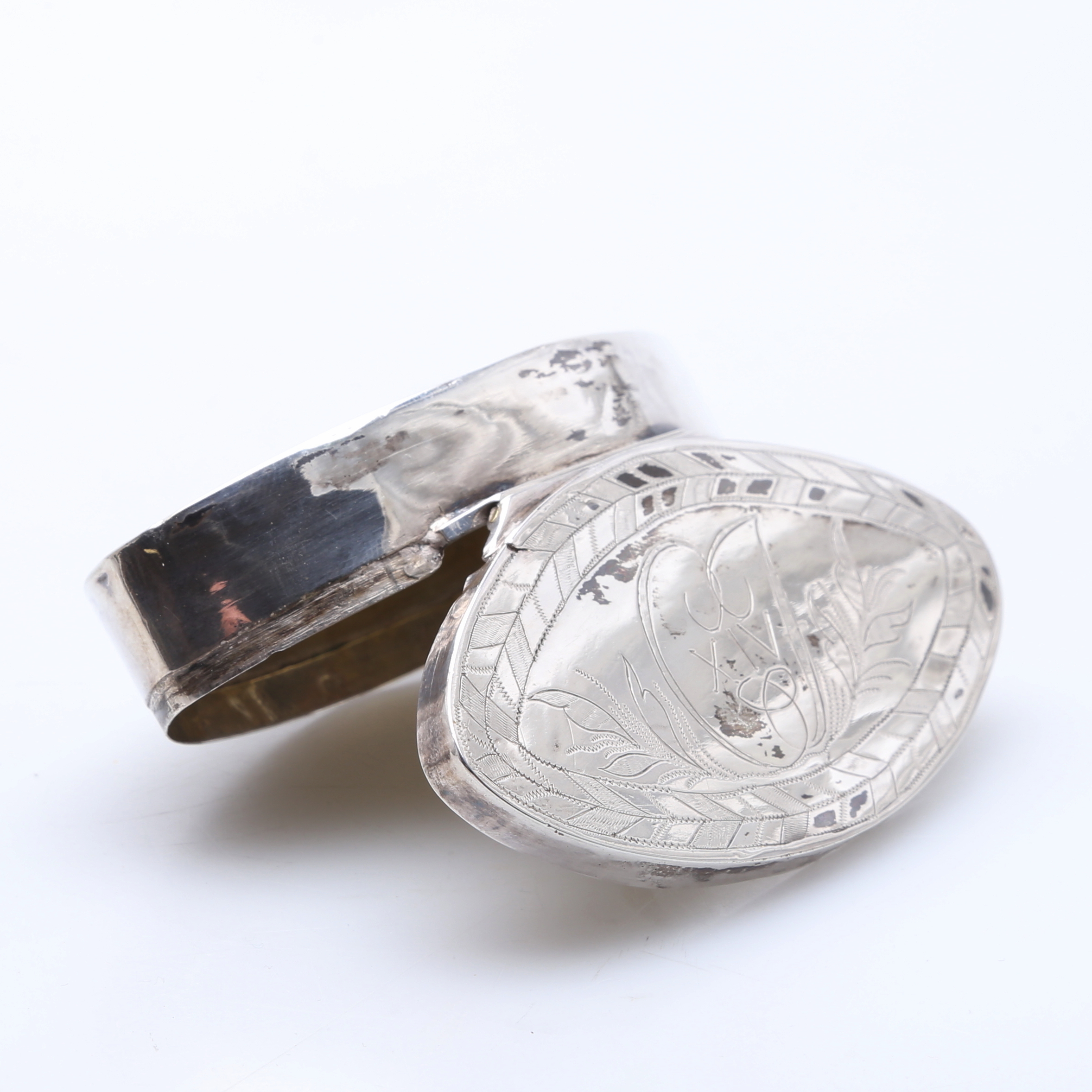 Images for 448804. BOX of silver with Karl XIV Johan monogram. Lars ...