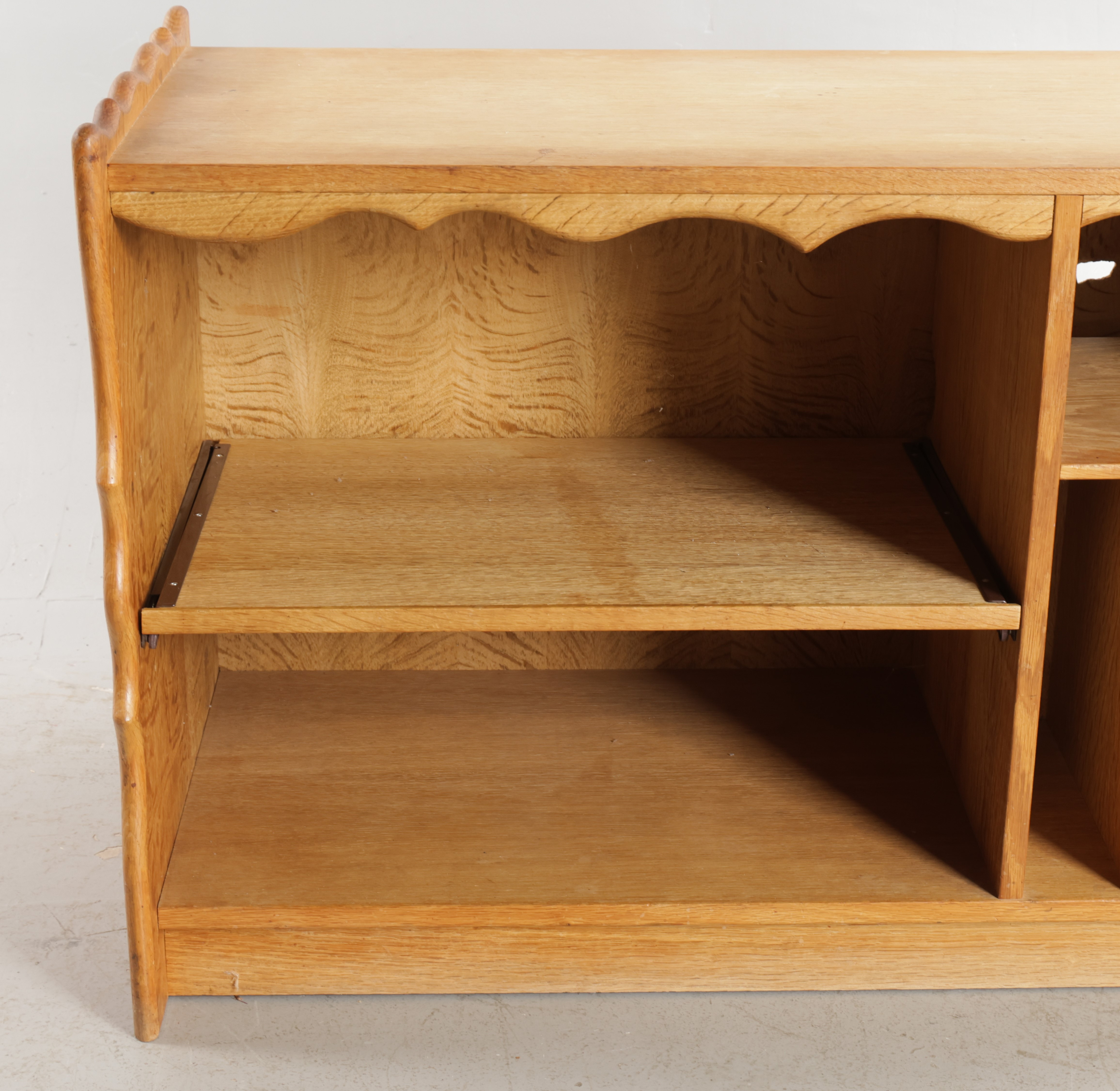 Images for 4498138. DANSK MØBELDESIGN. Stereo bench in oak, front with ...