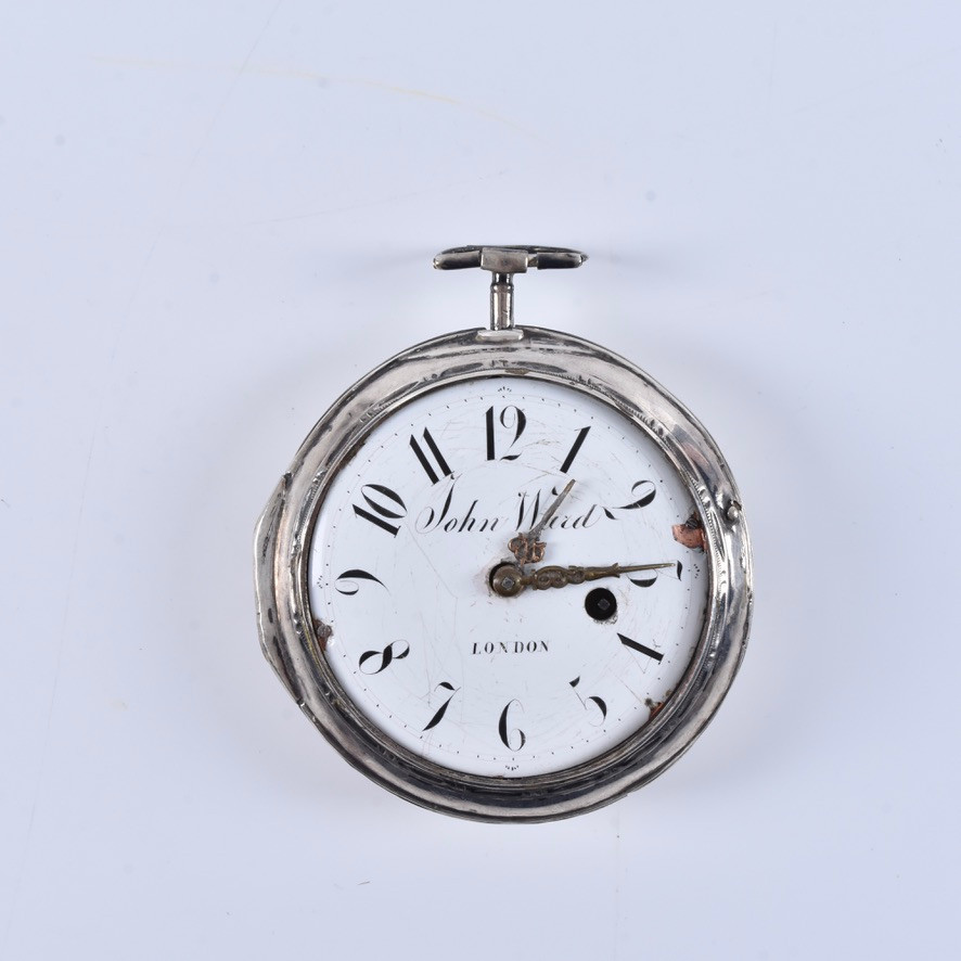 MEN'S POCKET WATCH, SILVER. Clocks & Watches - Pocket & Stop Watches ...