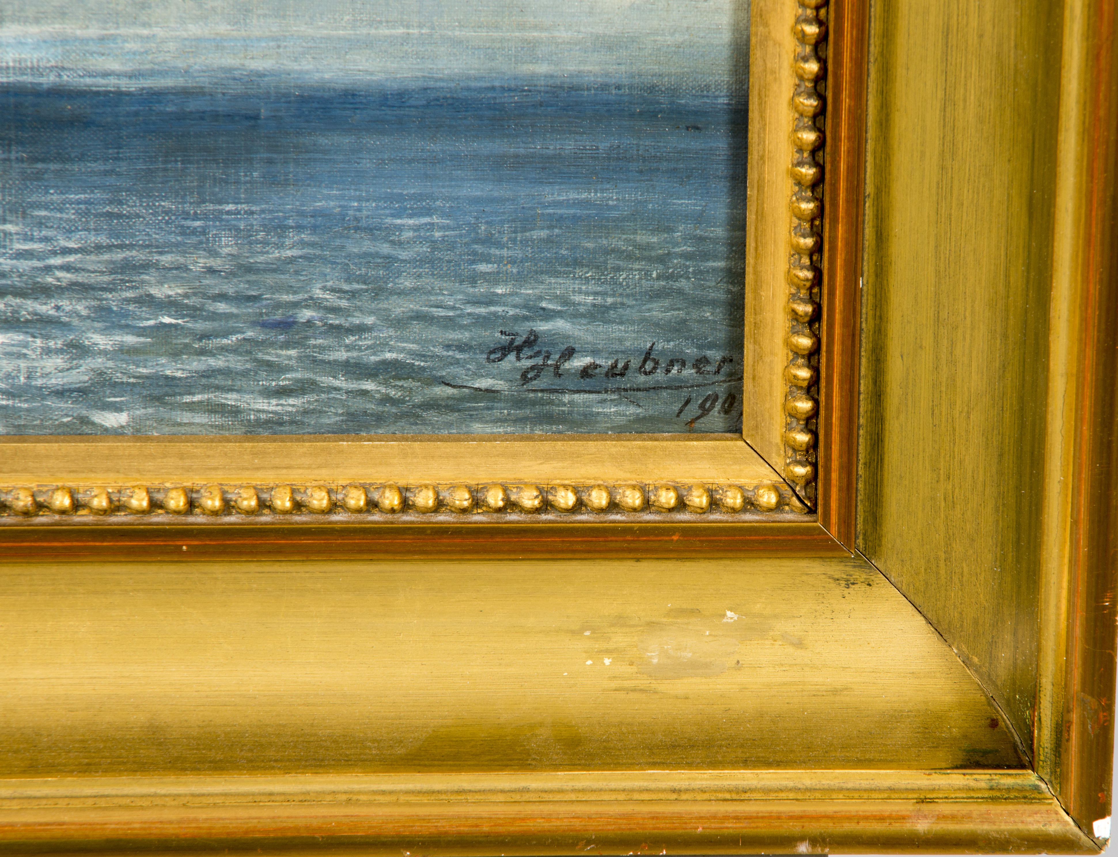 Images for 450475. HERMANN LUDWIG HEUBNER. Seascape, oil on Board ...