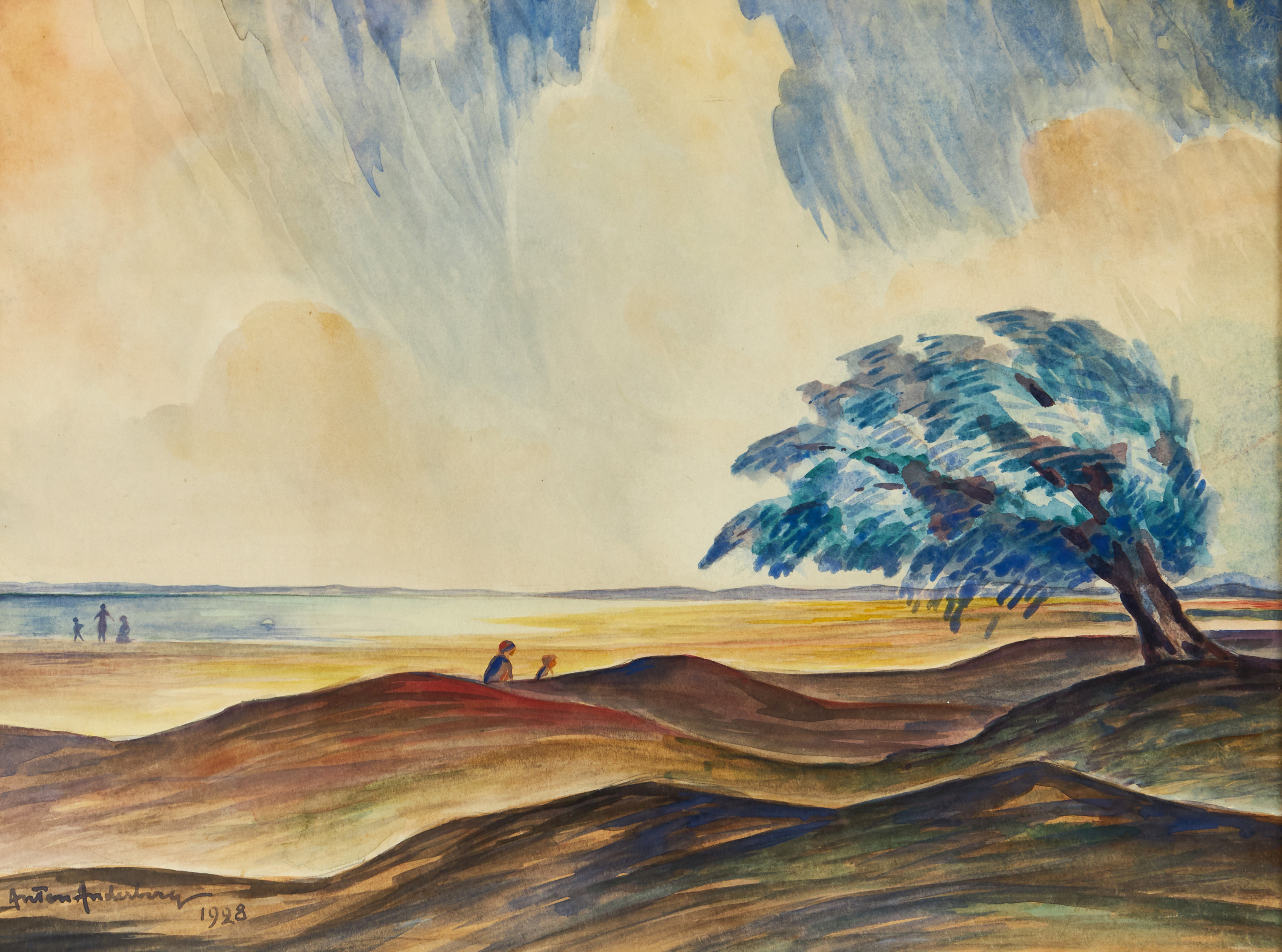 Images for 4504920. ANTON ANDERBERG (1882-1973): Undulating landscape ...