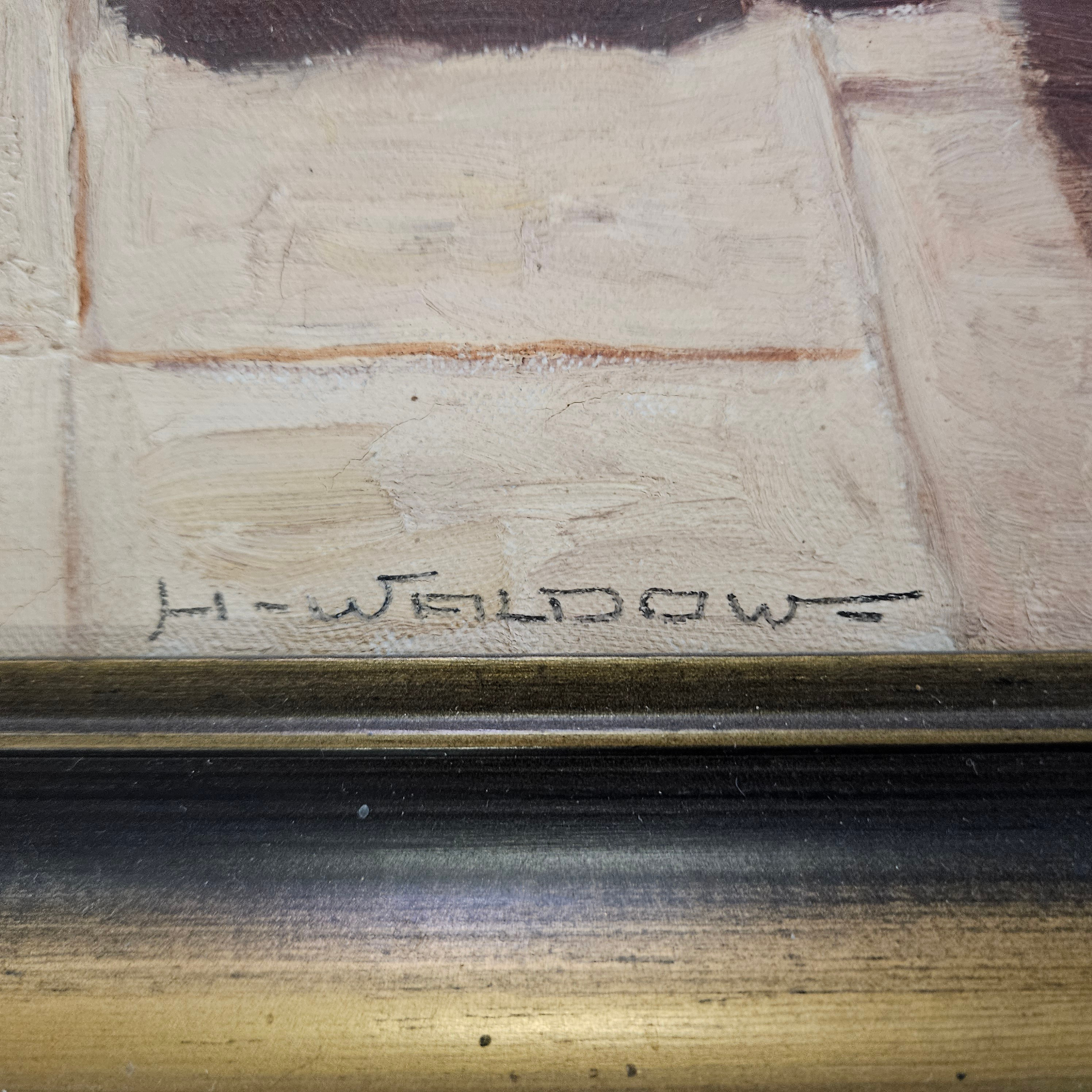 Images for 4508908. HARRY WALDOW. Alley. Oil on canvas, signed H ...