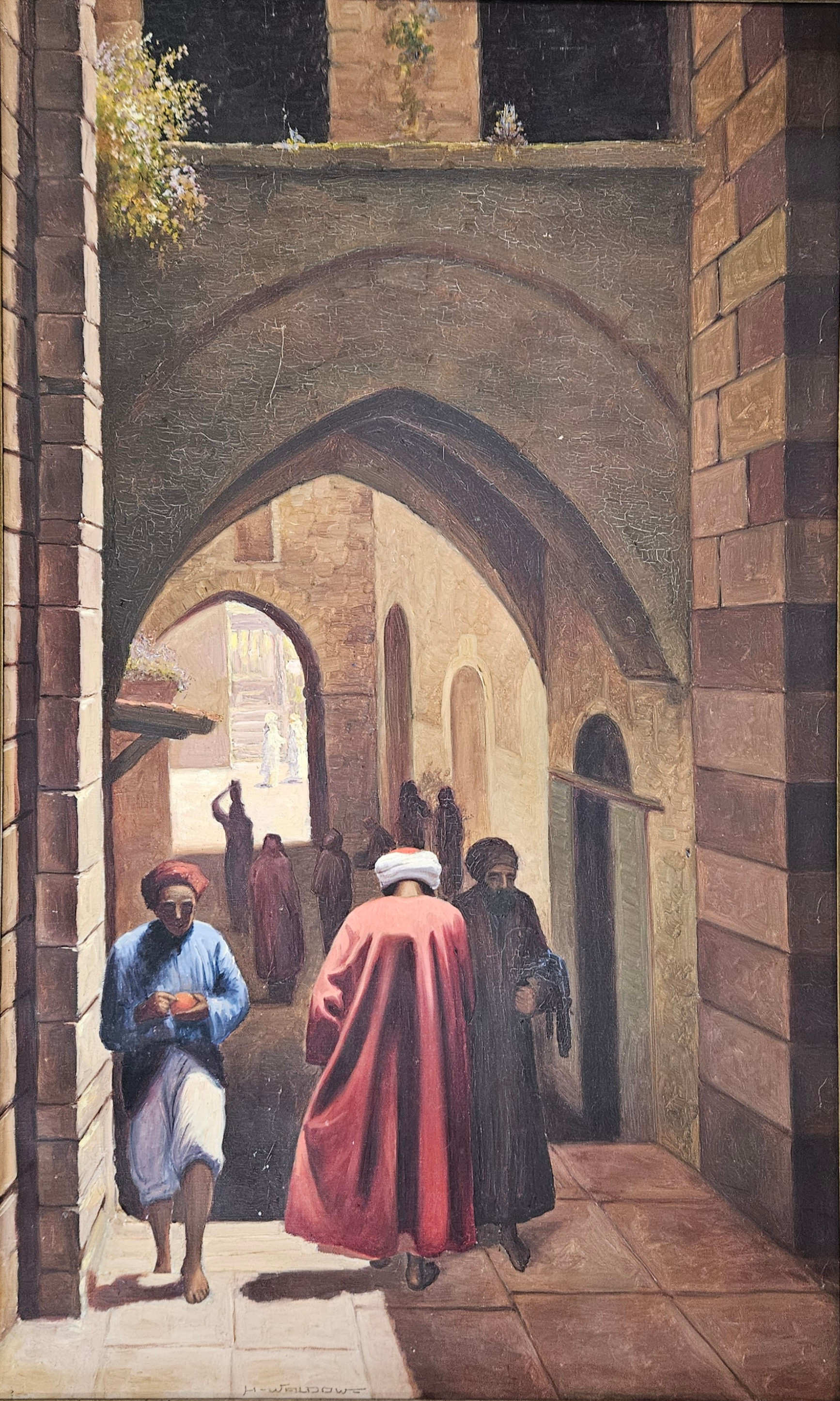Images for 4508908. HARRY WALDOW. Alley. Oil on canvas, signed H ...