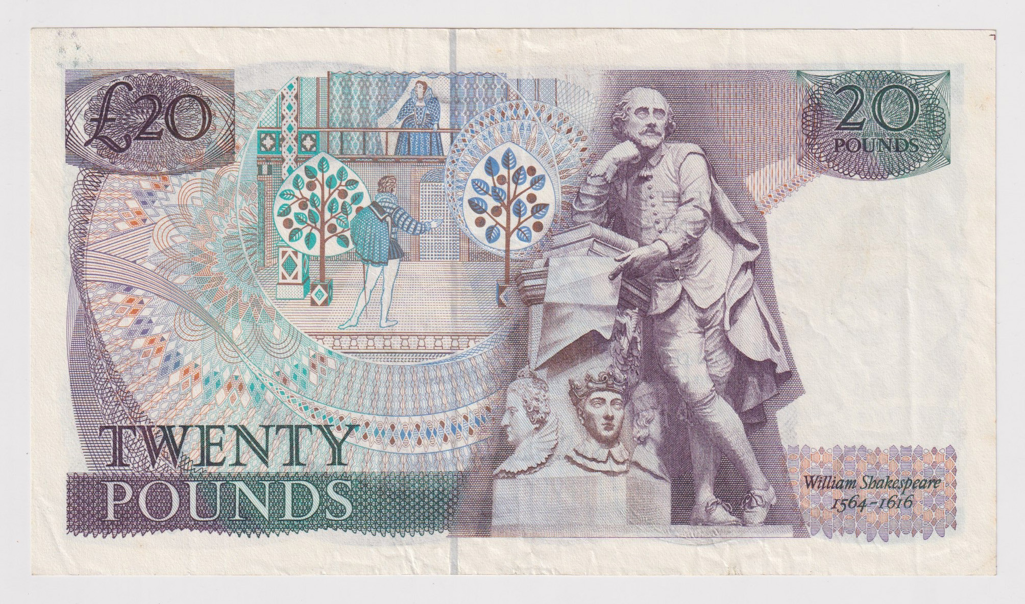 ELIZABETH II £20 BANK NOTE. Coins, Medals & Stamps - Coins - Auctionet