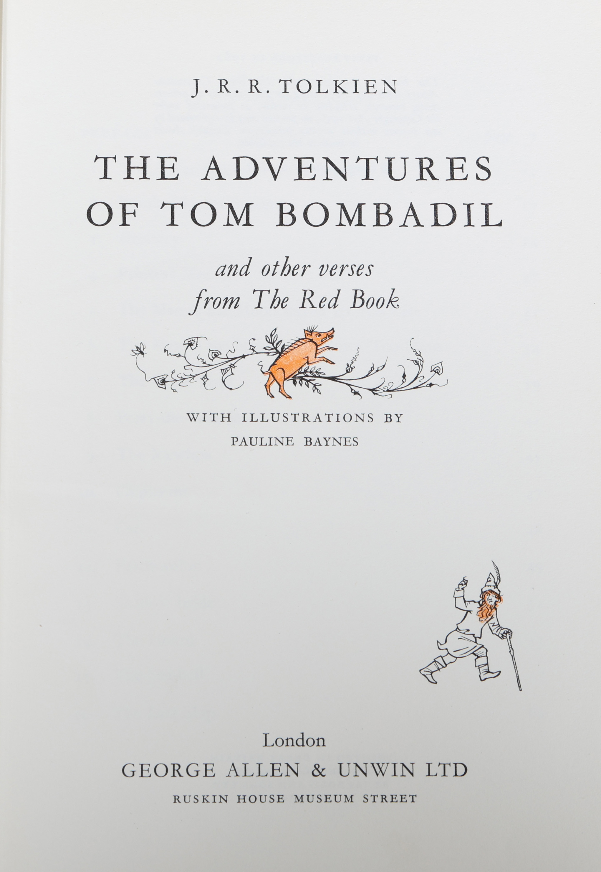 Images for 4523209. J. R. R. TOLKIEN "THE ADVENTURES OF TOM BOMBADIL ...
