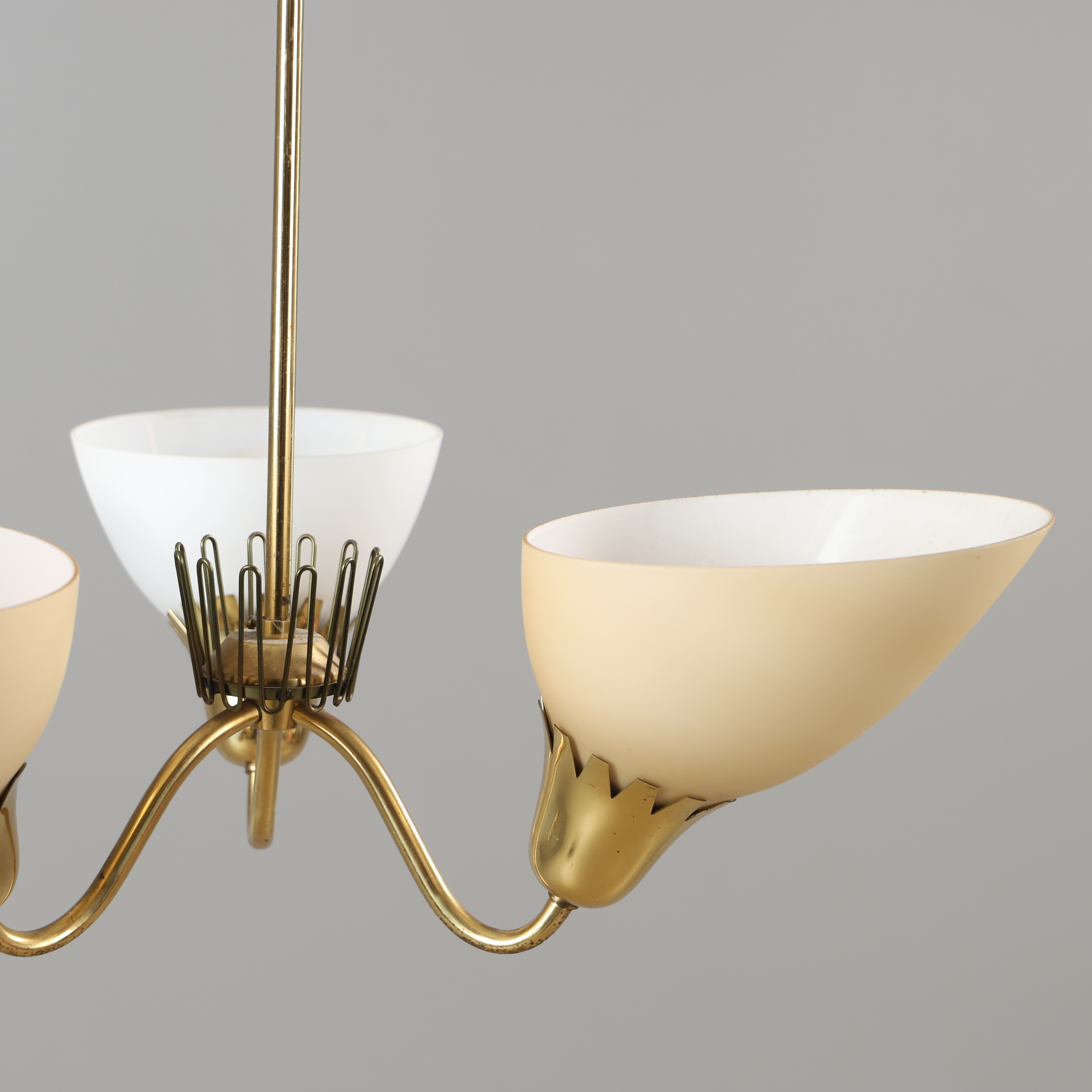 Images for 4537137. A brass ceiling lamp with glass cups, Swedish ...
