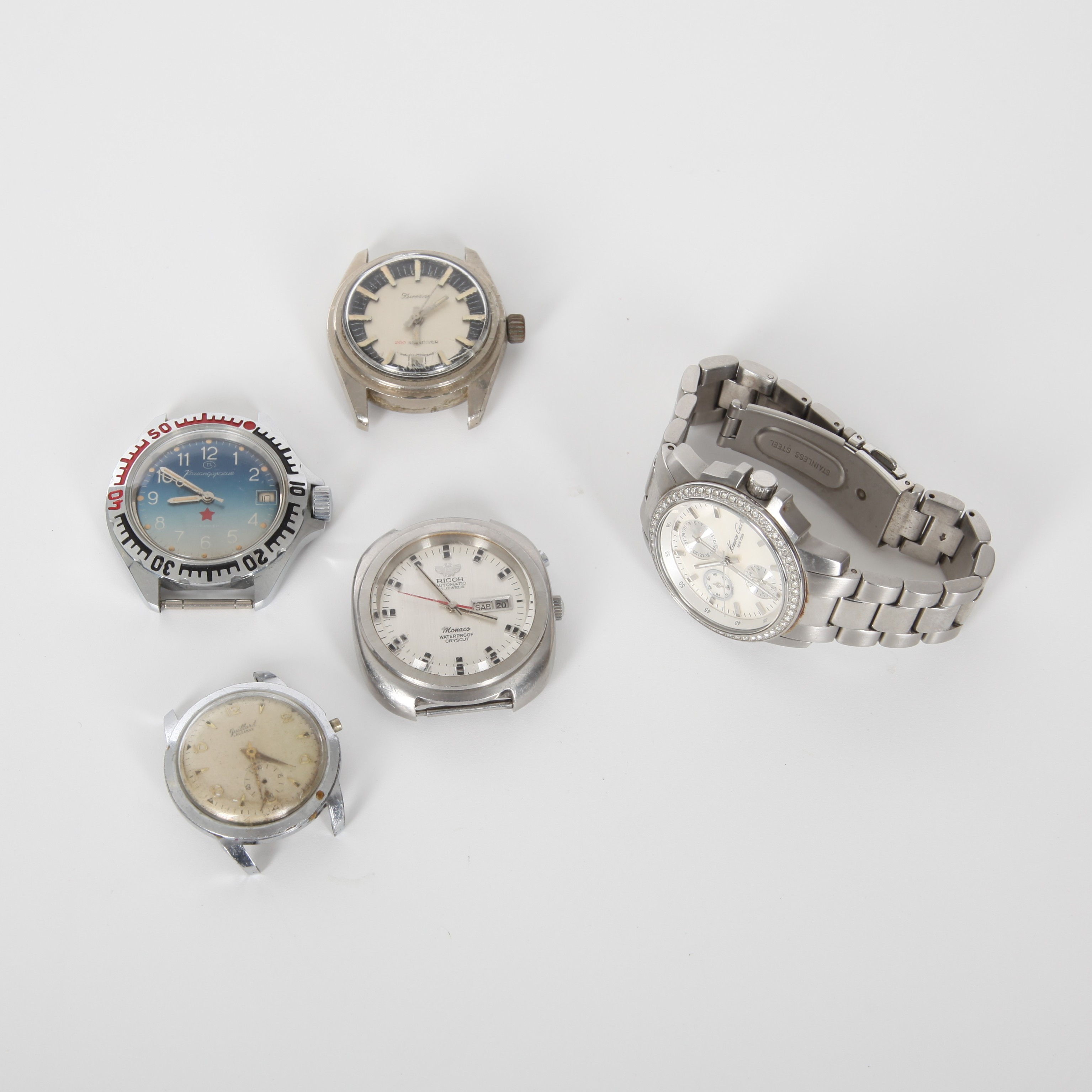 Bilder för 4543782. ARMBANDSUR, 5 st, Lucerne Skindiver, Ricoh, Vostok ...