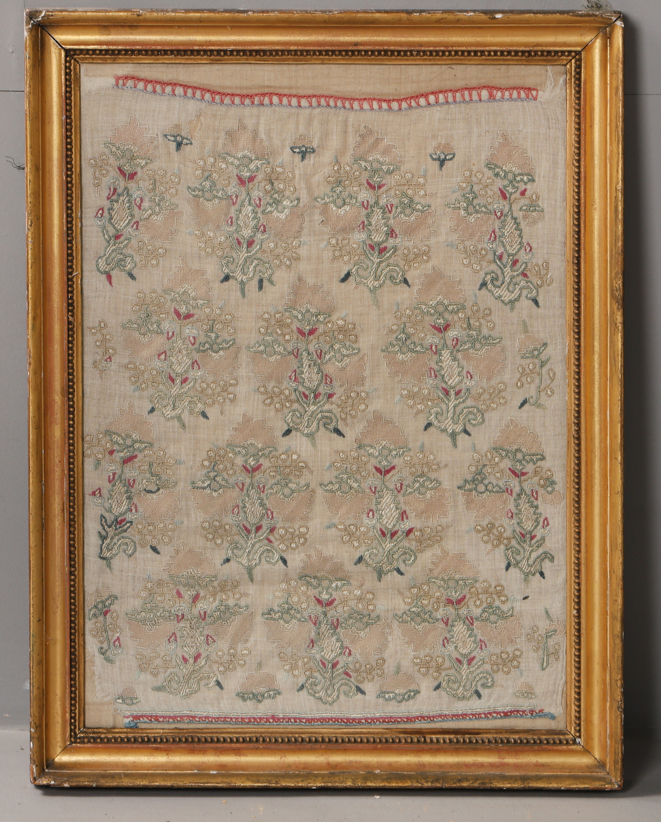 AN OTTOMAN GREEK HELLENIC ISLANDS EMBROIDERED PANEL, 19TH CENTURY ...