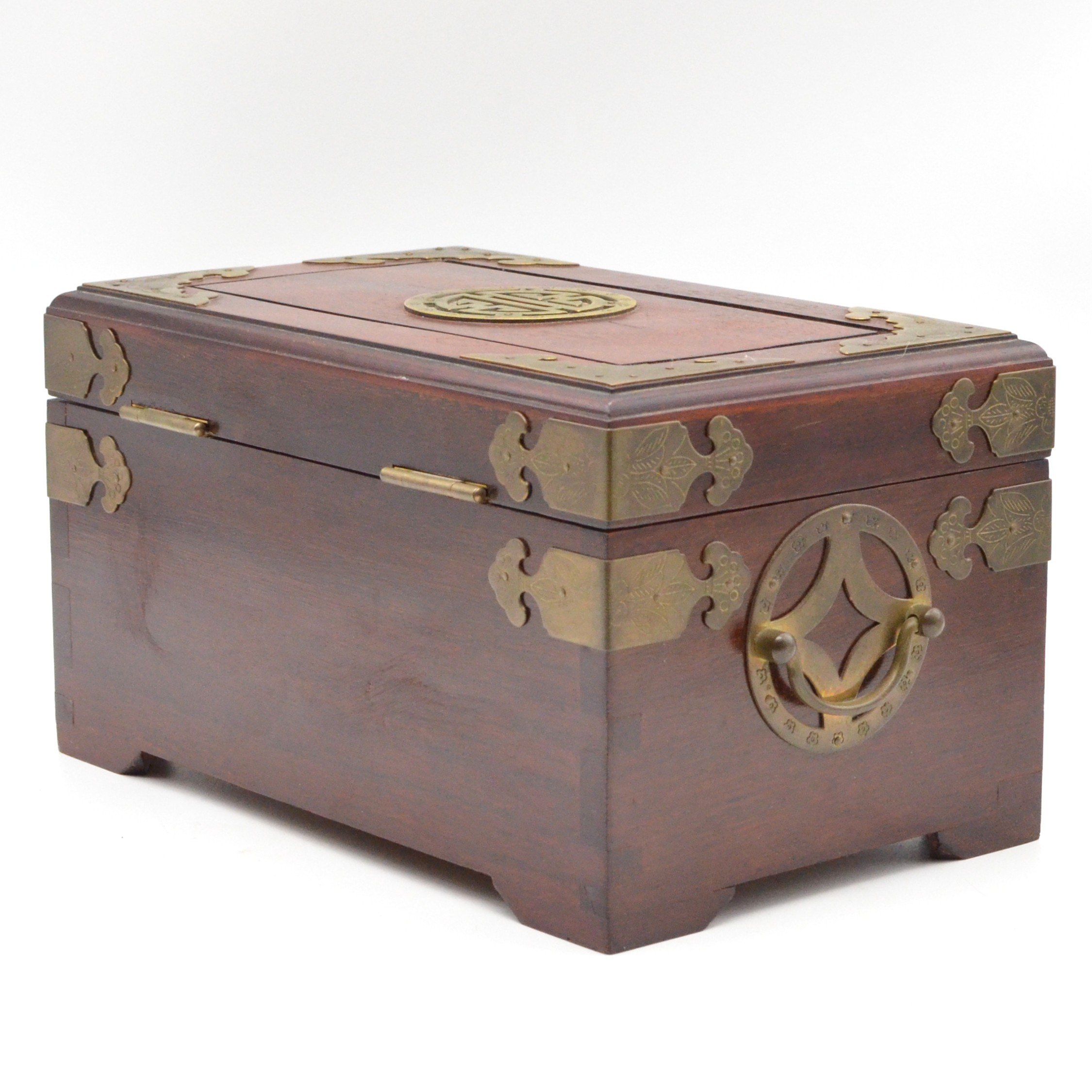 Images for 4551541. ANTIQUE ASIAN JEWELRY BOX WITH ORIGINAL LOCK, WOOD ...