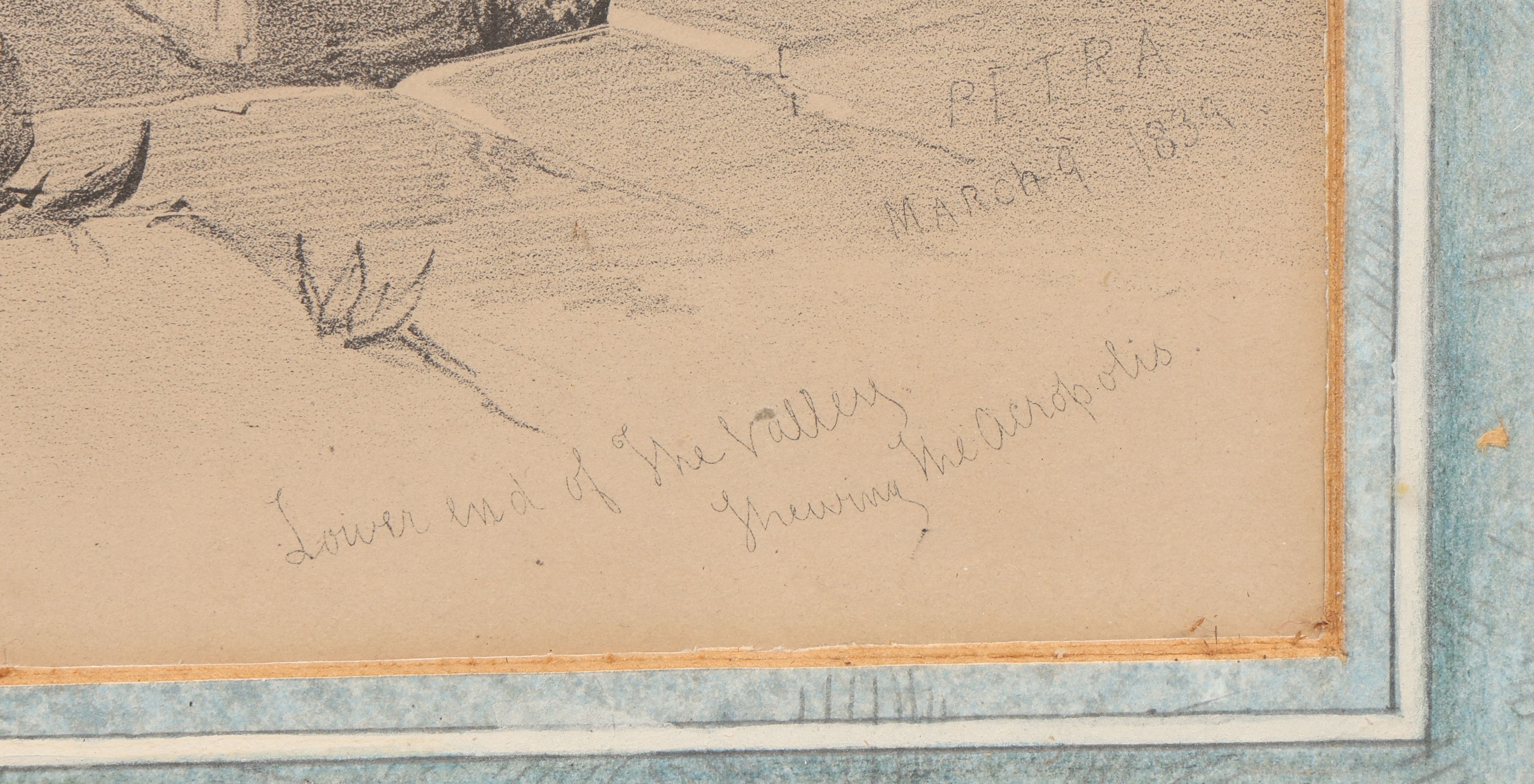 DAVID ROBERTS (SCOTTISH, 1796-1864) "PETRA, LOWER END OF THE VALLEY ...