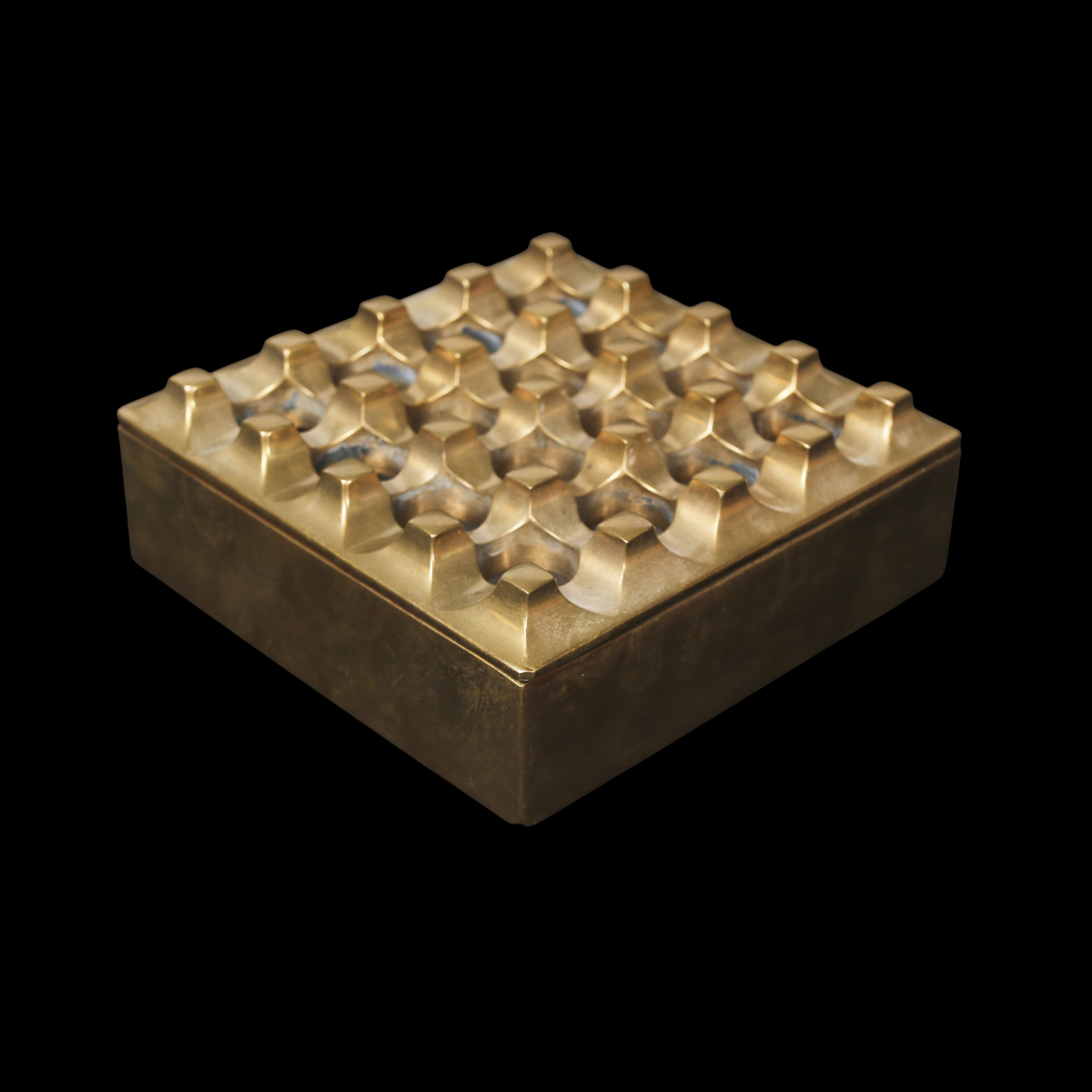 BECK & HEATHER. A brass ashtray, “Ultima 15", Beck & Ljung, second half ...