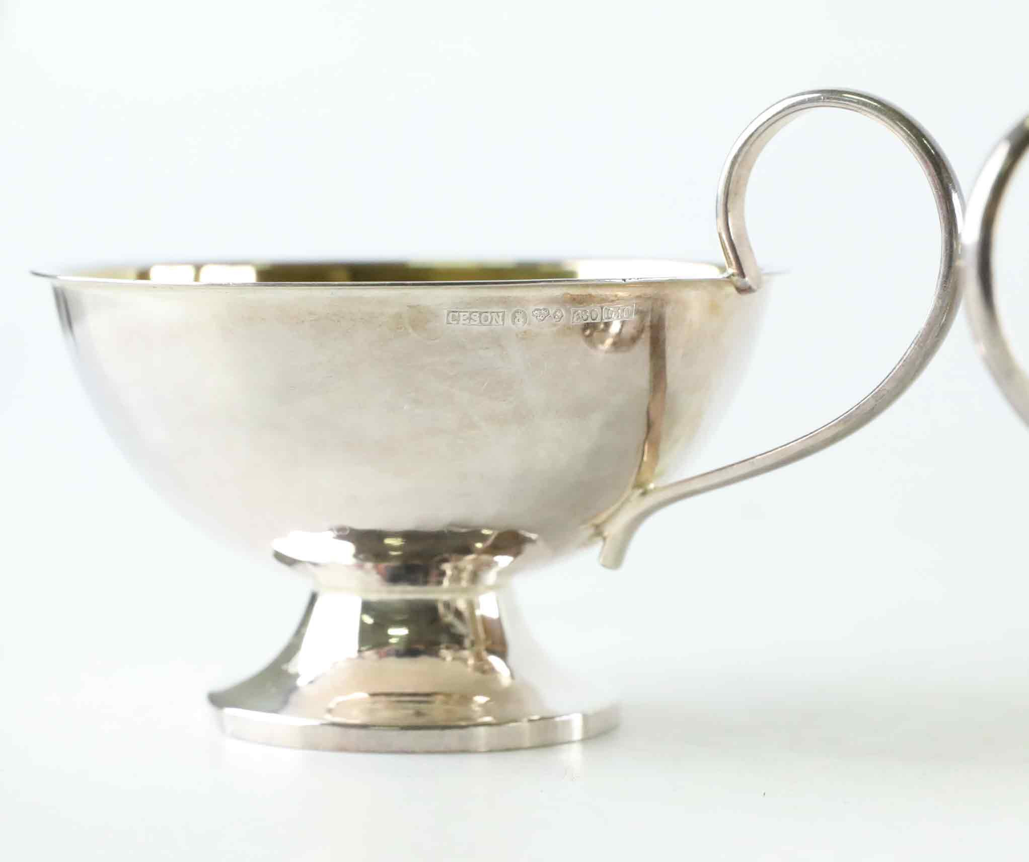 Images for 4568006. PUNCH MUGS, silver 830, 12 pcs, CESON, 1970s ...