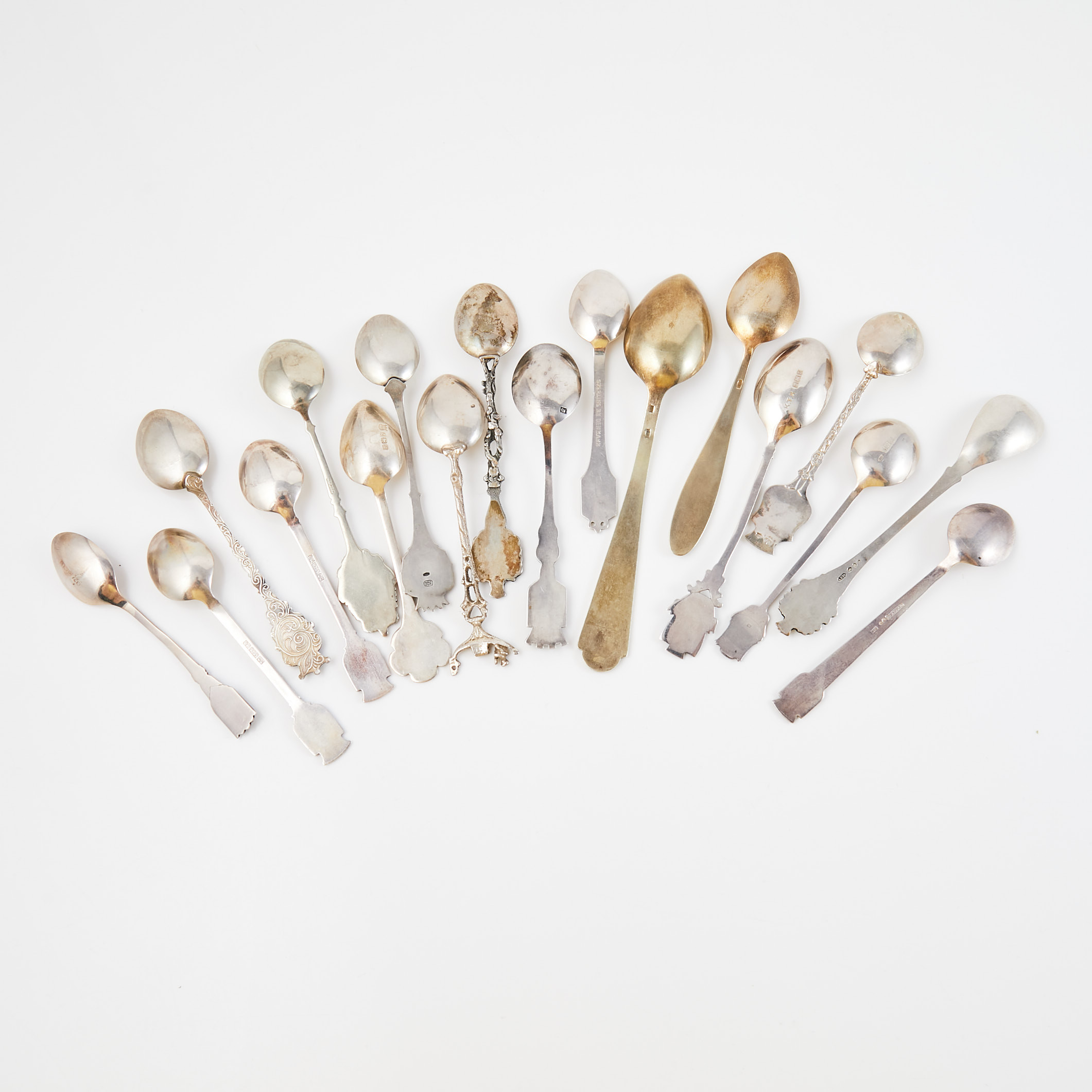 Images for 4574944. COLLECTOR SPOONS, 16+2 dlr, silver 800, 875 and ...