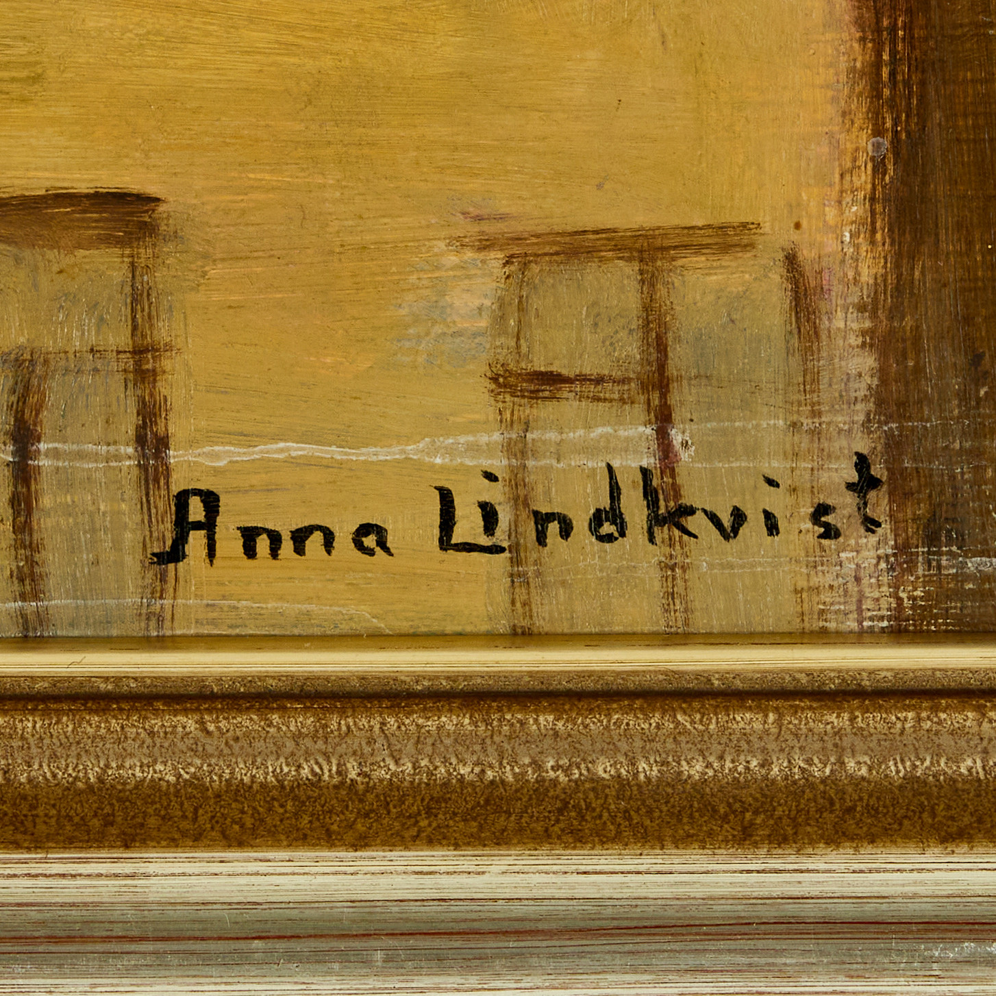 Images for 4576205. ANNA LINDKVIST (1891-1980), Stockholm with rooftops ...