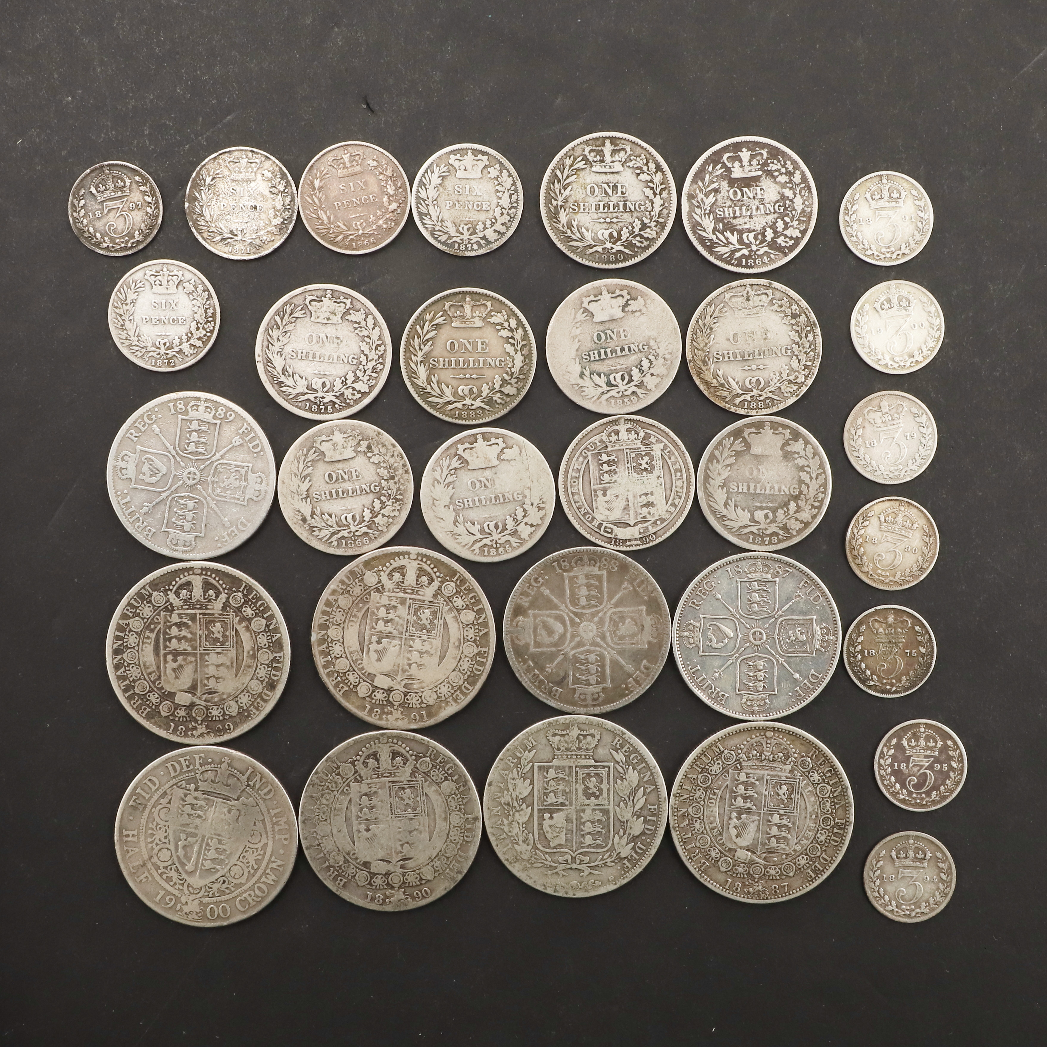 Images for 4593436. A MIXED COLLECTION OF VICTORIAN SILVER COINS ...