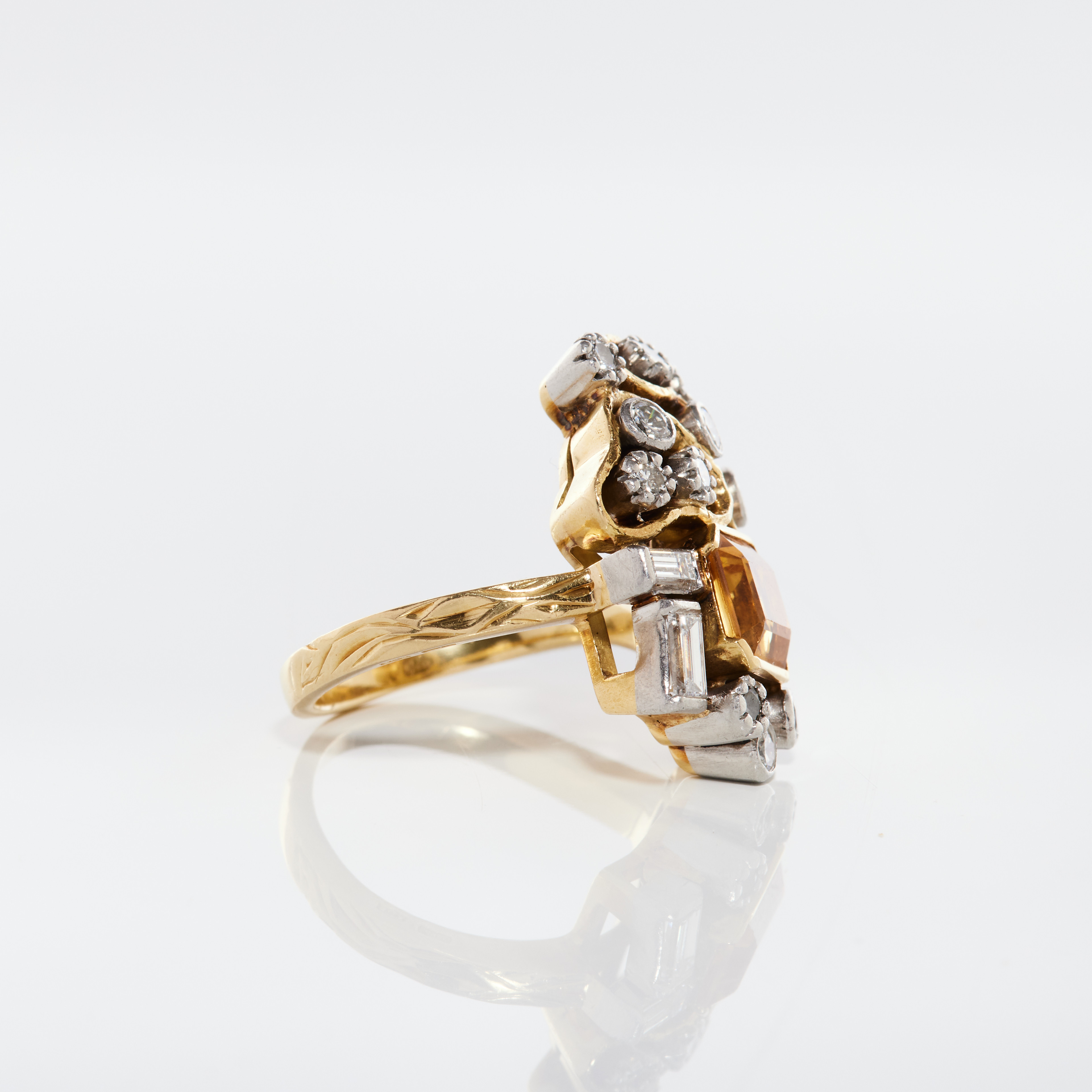 Images for 4604605. A gold, citrine and diamond ring, Enrico Cirio ...