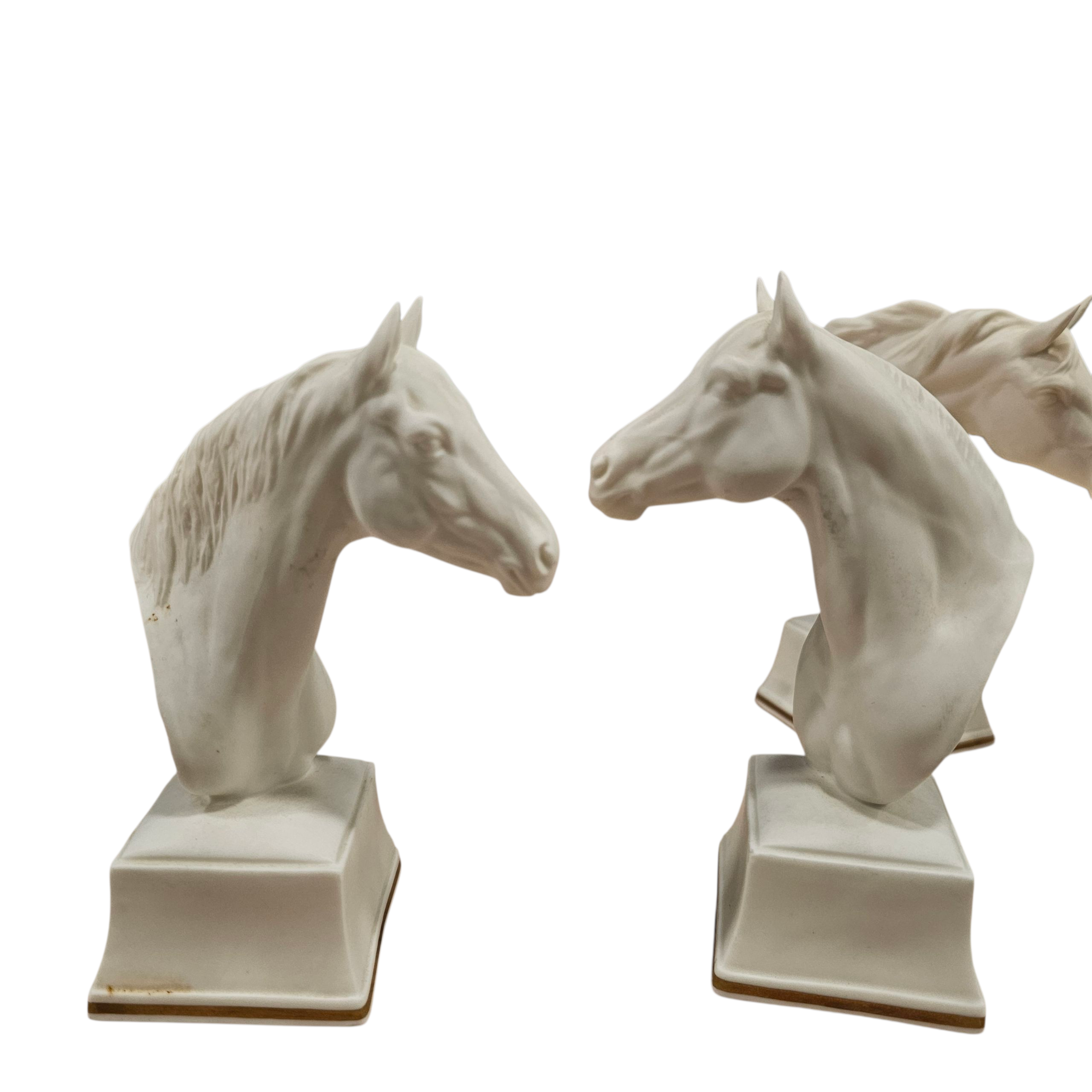 Images for 4615351. Collection of 3 horse heads in Royal Worcester fine ...