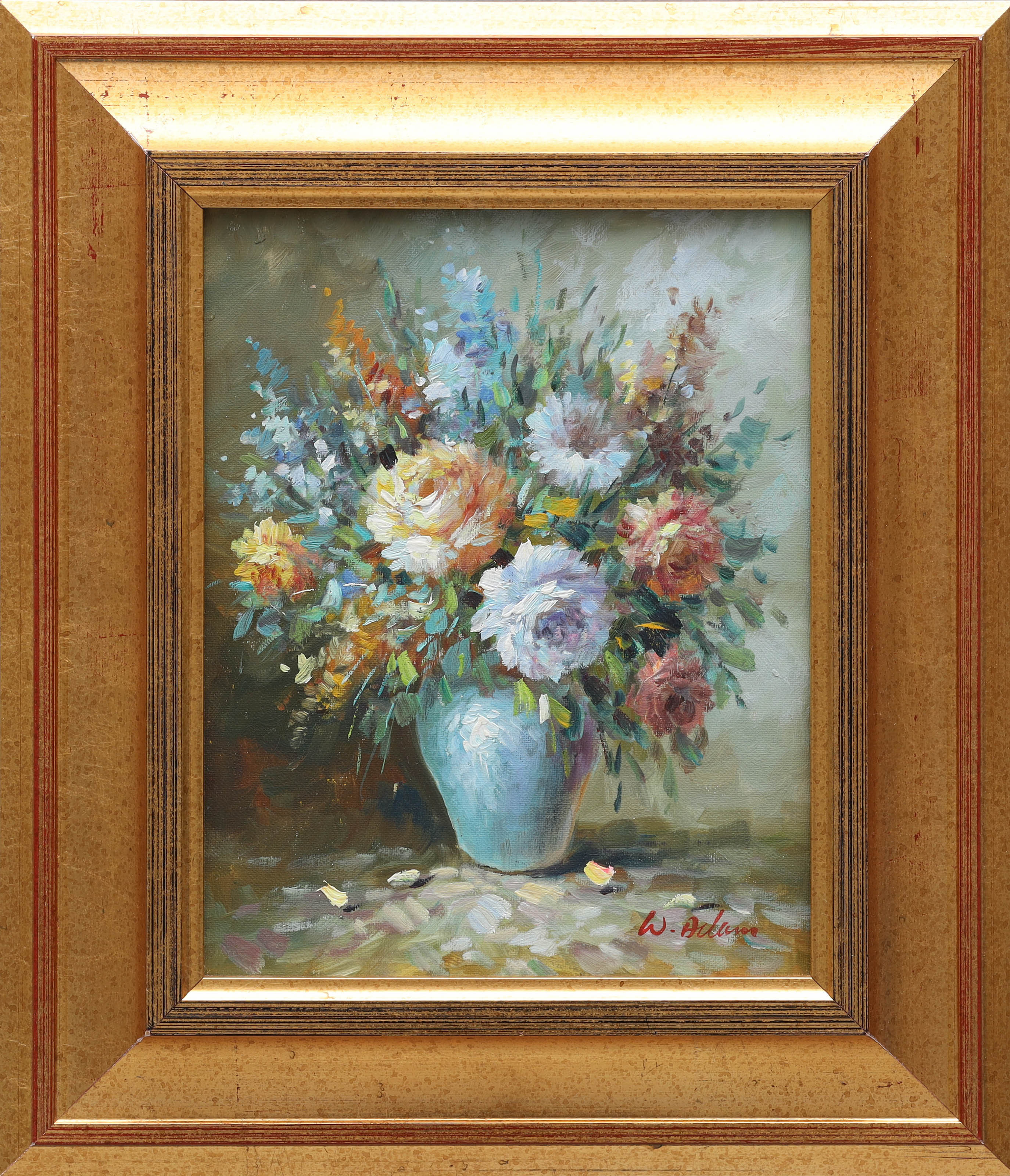 WALTER ADAMS. oil on canvas, still life, signed W Adam. Art - Paintings ...