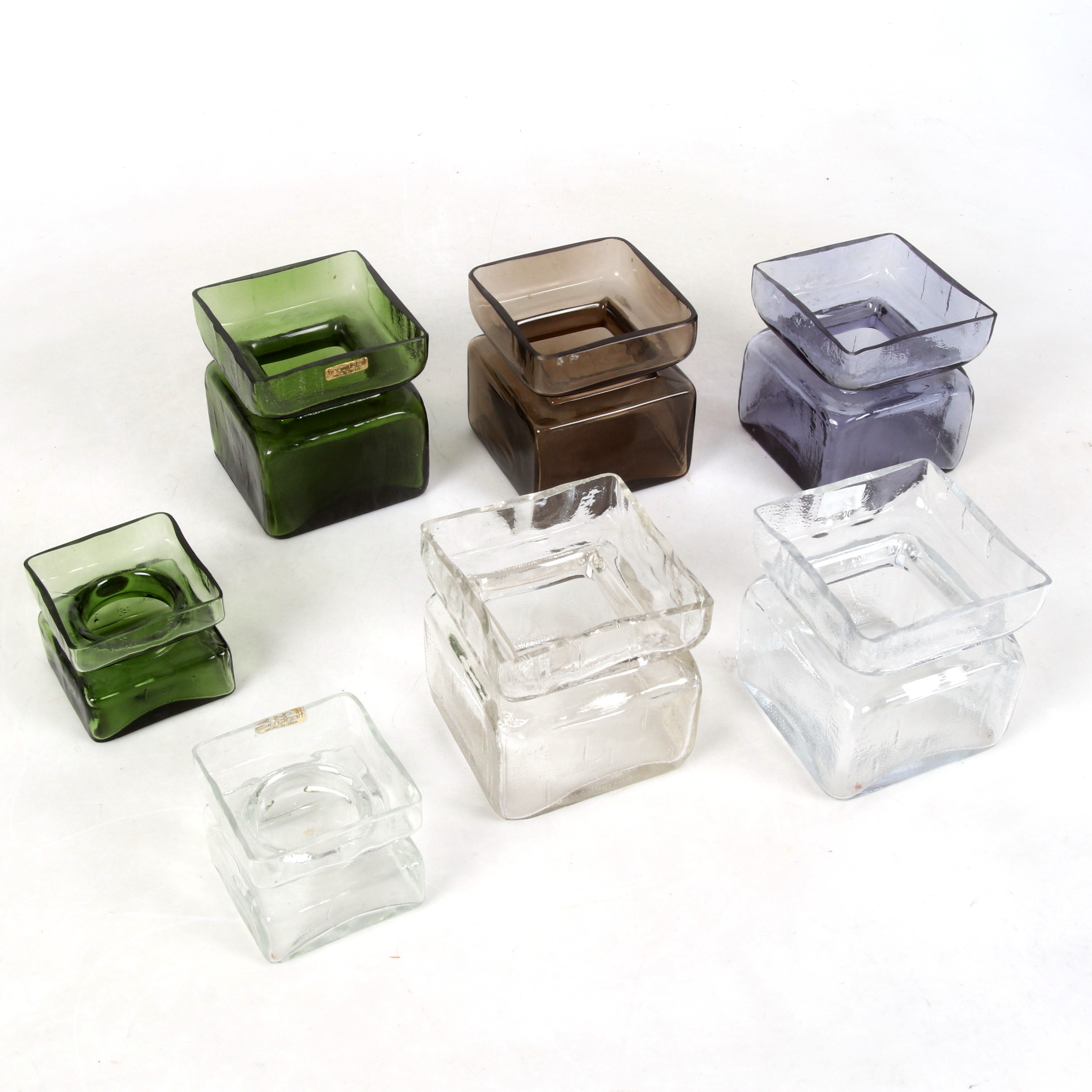 Images for 4620119. HELENA TYNELL. A set of 7 glass “Pala” vases/Candle ...