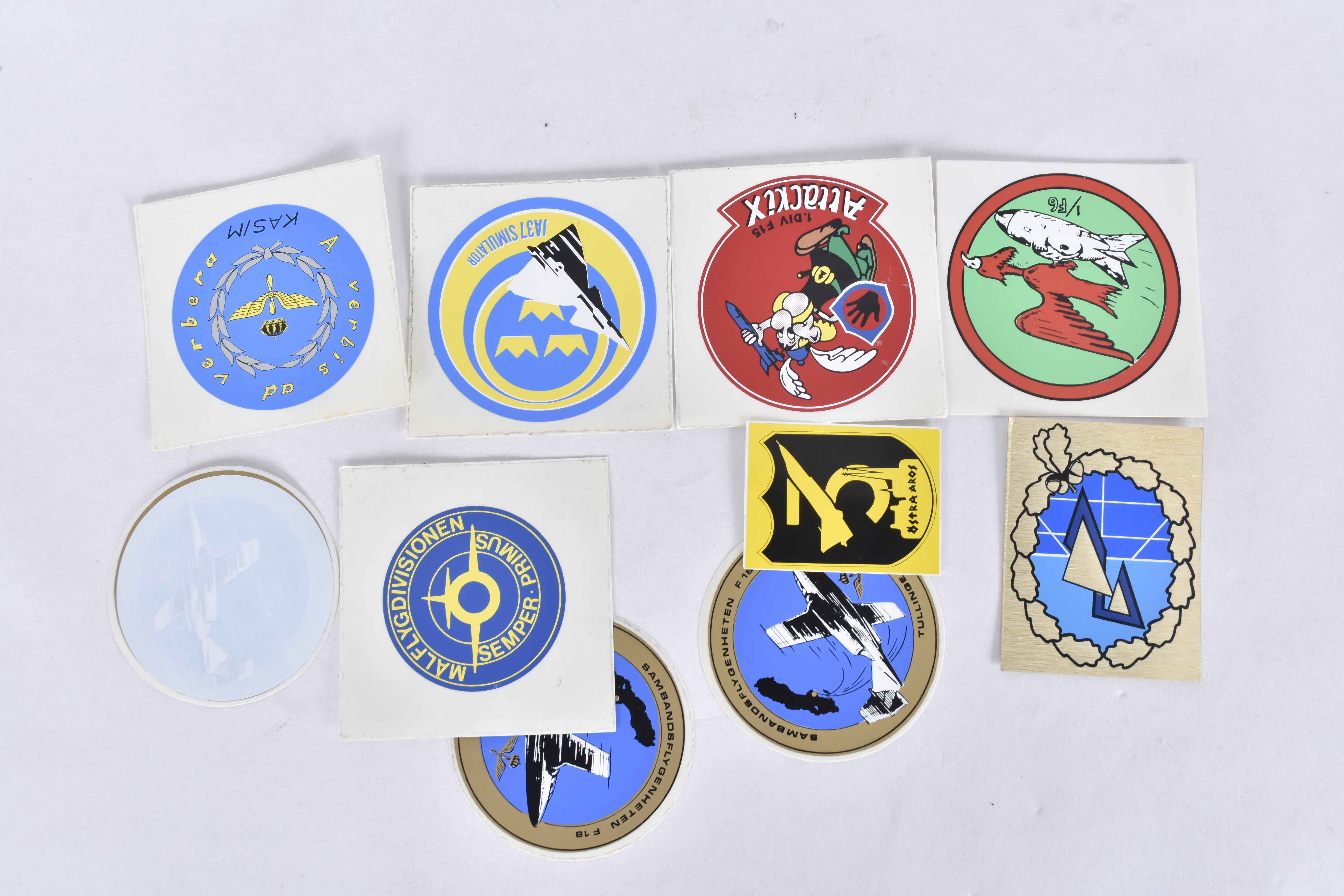 MISCELLANEOUS STICKERS, Swedish Air Force, helmet decals. Weapons ...