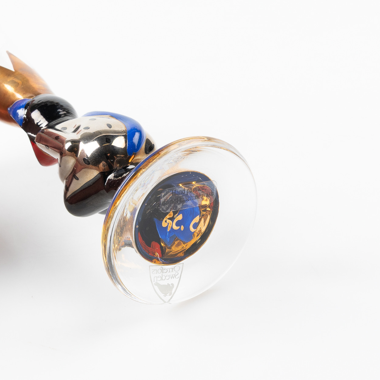 GUNNAR CYRÉN. Snap glass, “Nobel”, so called “Devil's glass”, silver ...