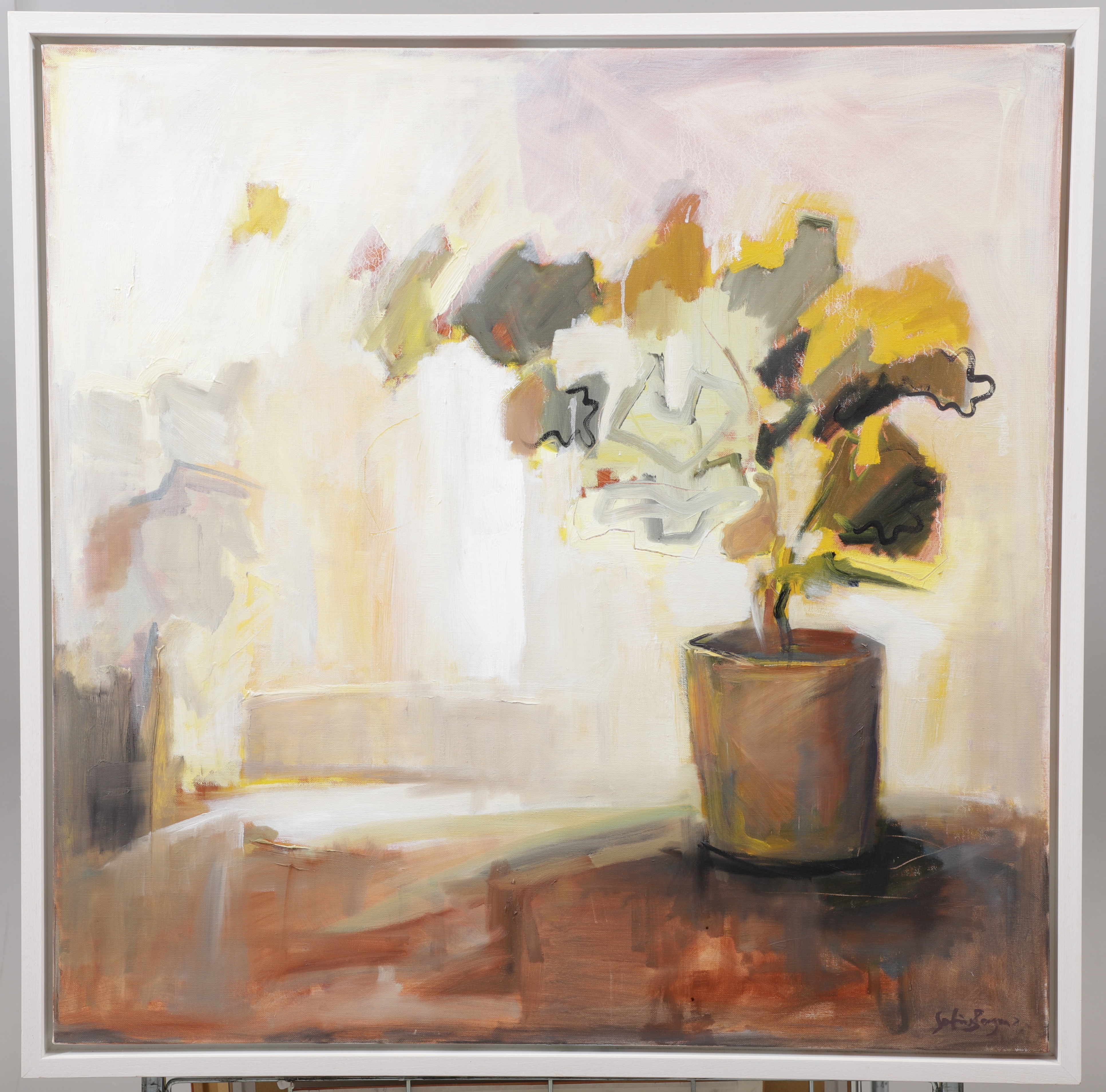 SOFIA BERGMAN. Floral still life, oil on canvas, signed. Art ...