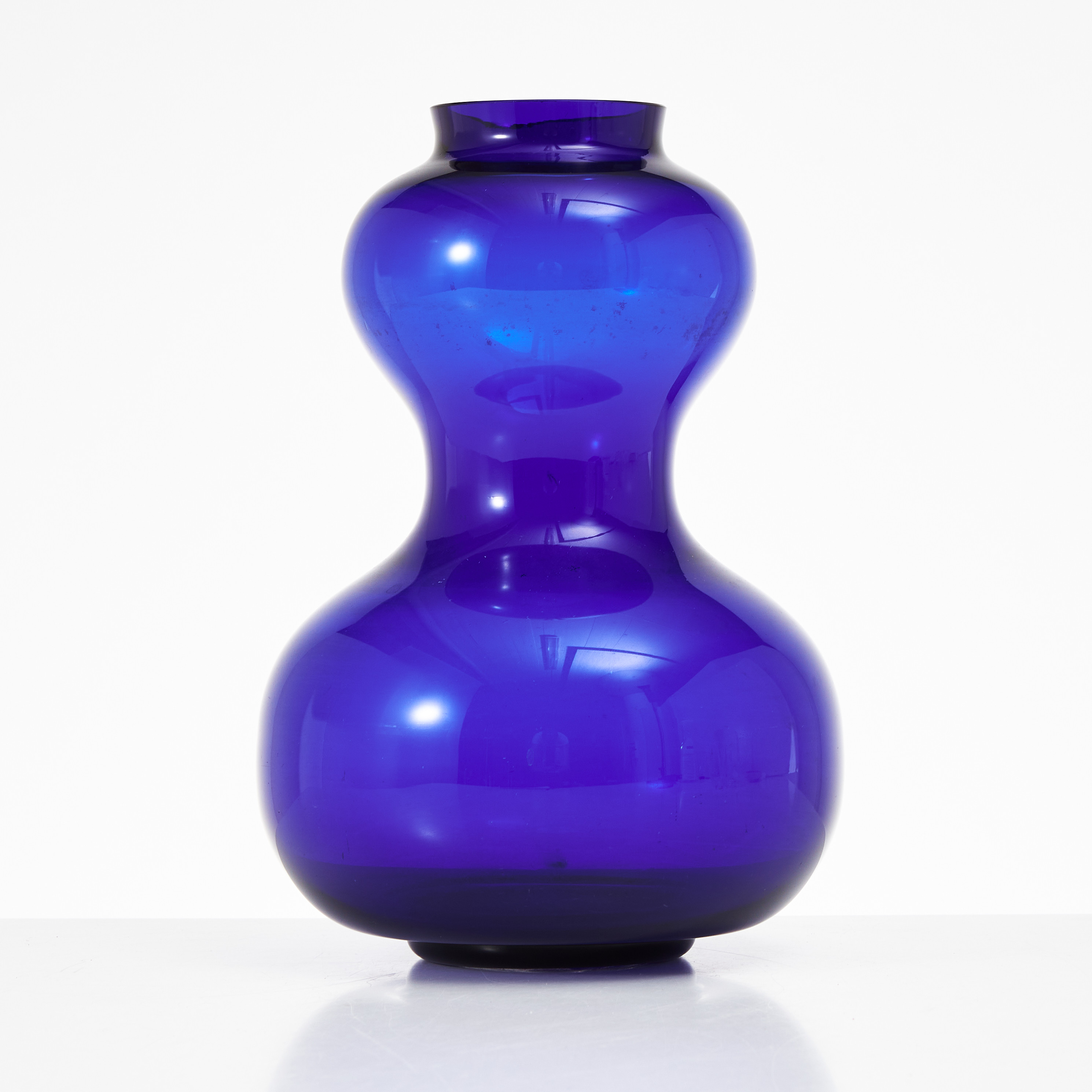 Images for 4636228. A vase, second half of the 20th century, blue glass ...