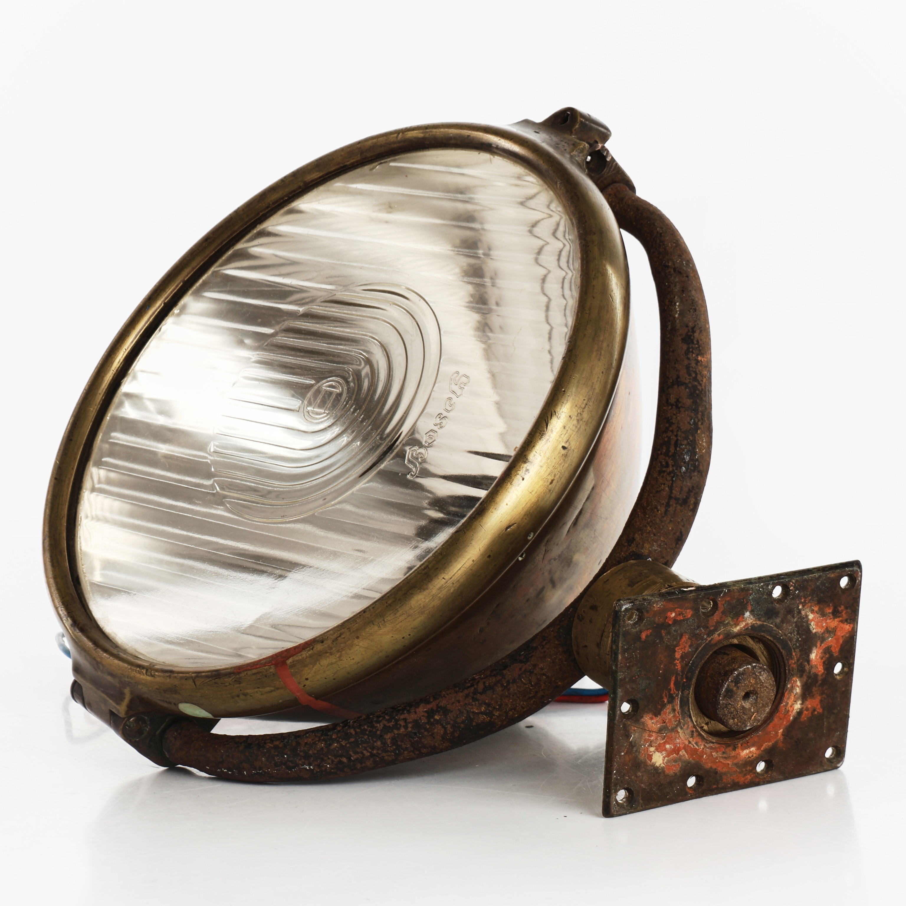 Images for 4649732. A brass searchlight, marked “Bosch”, in glass ...
