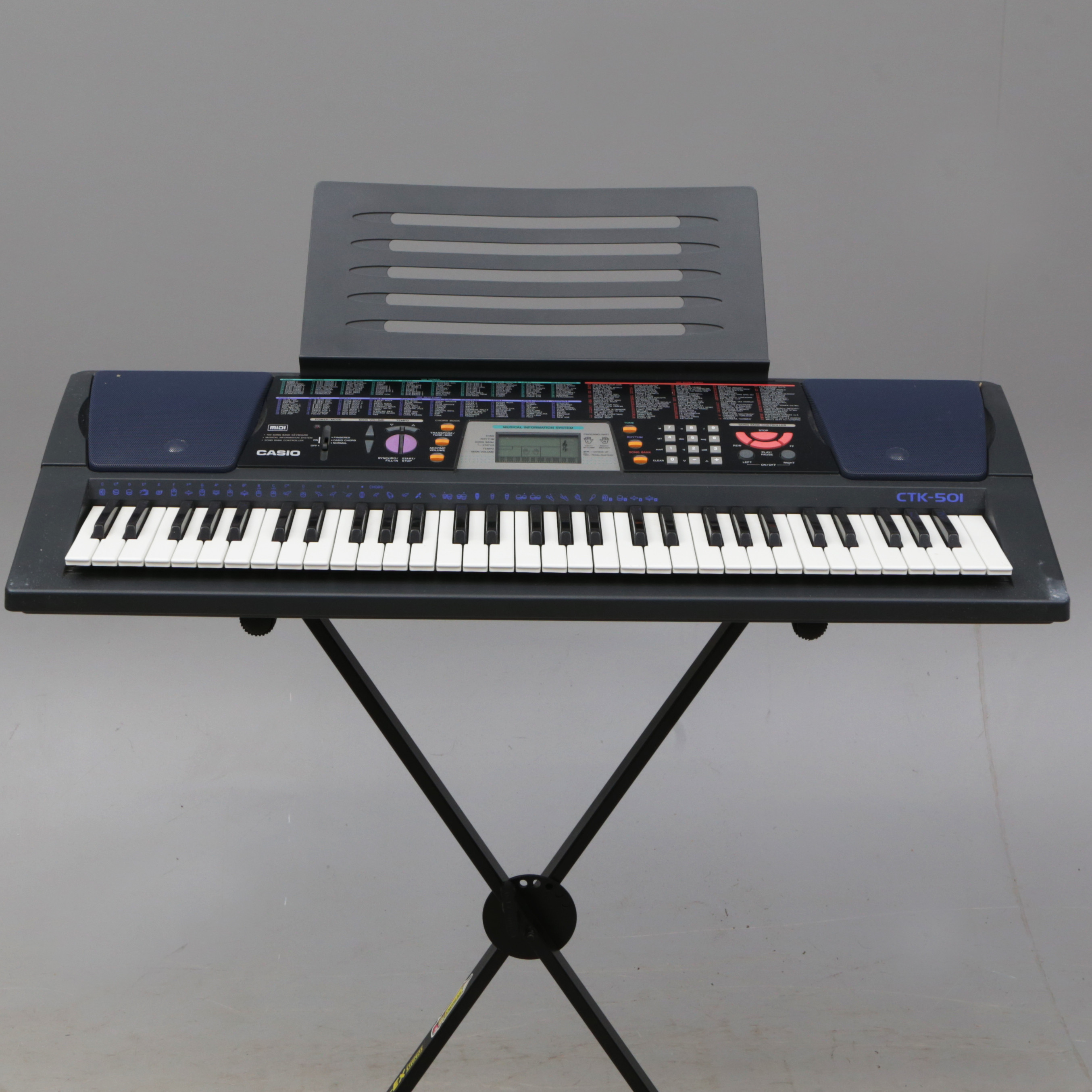 Images for 4651551. KEYBOARD Casio CTK-501 with stand and instruction manuals. - Auctionet