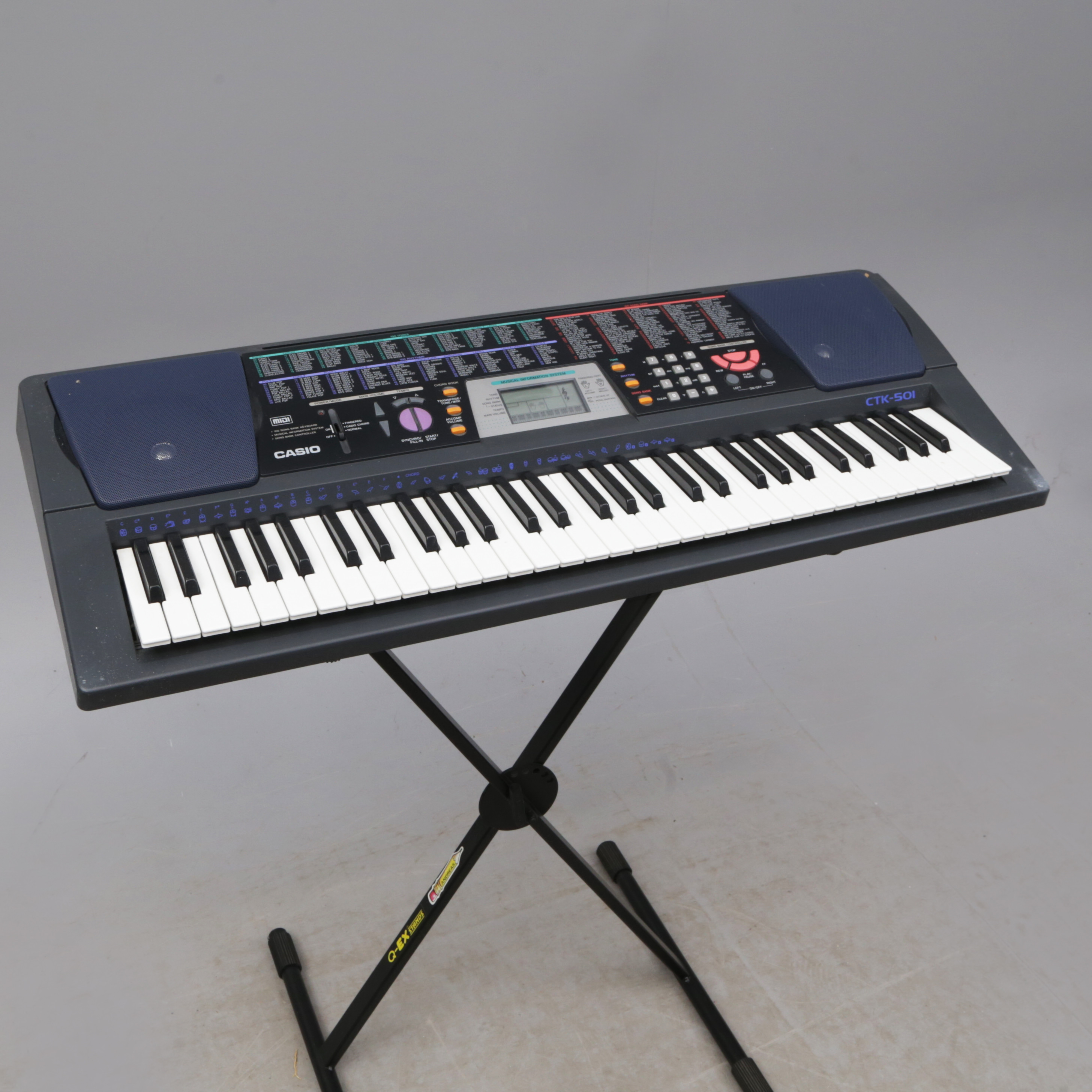 Images for 4651551. KEYBOARD Casio CTK-501 with stand and instruction manuals. - Auctionet