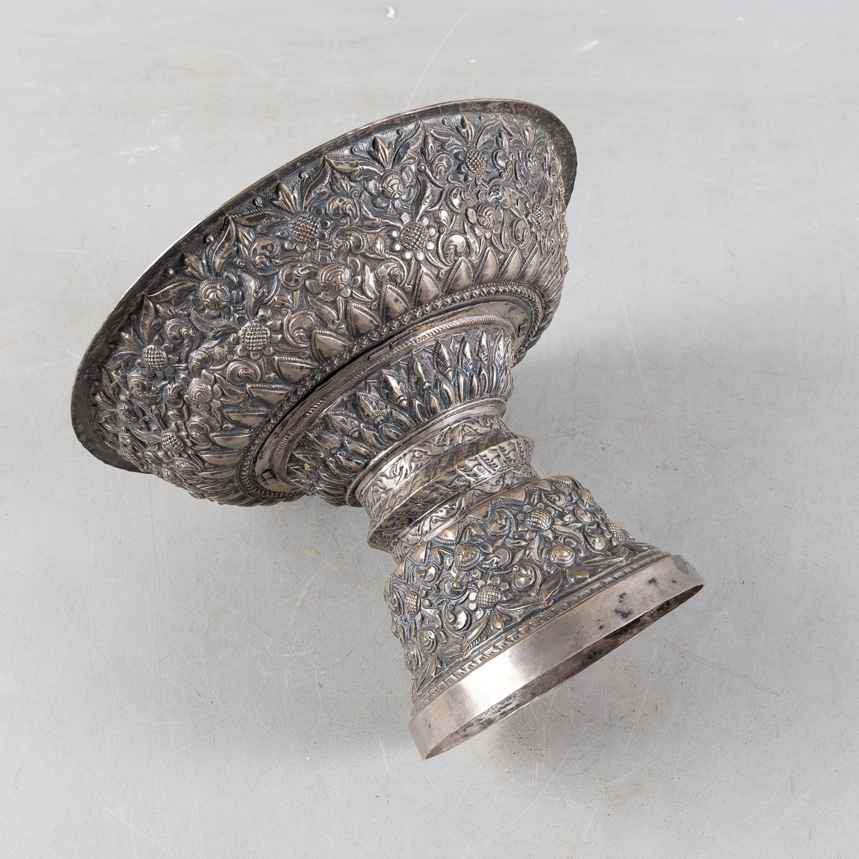 Images for 4652524. A bowl on a foot, silver according to test, Near ...