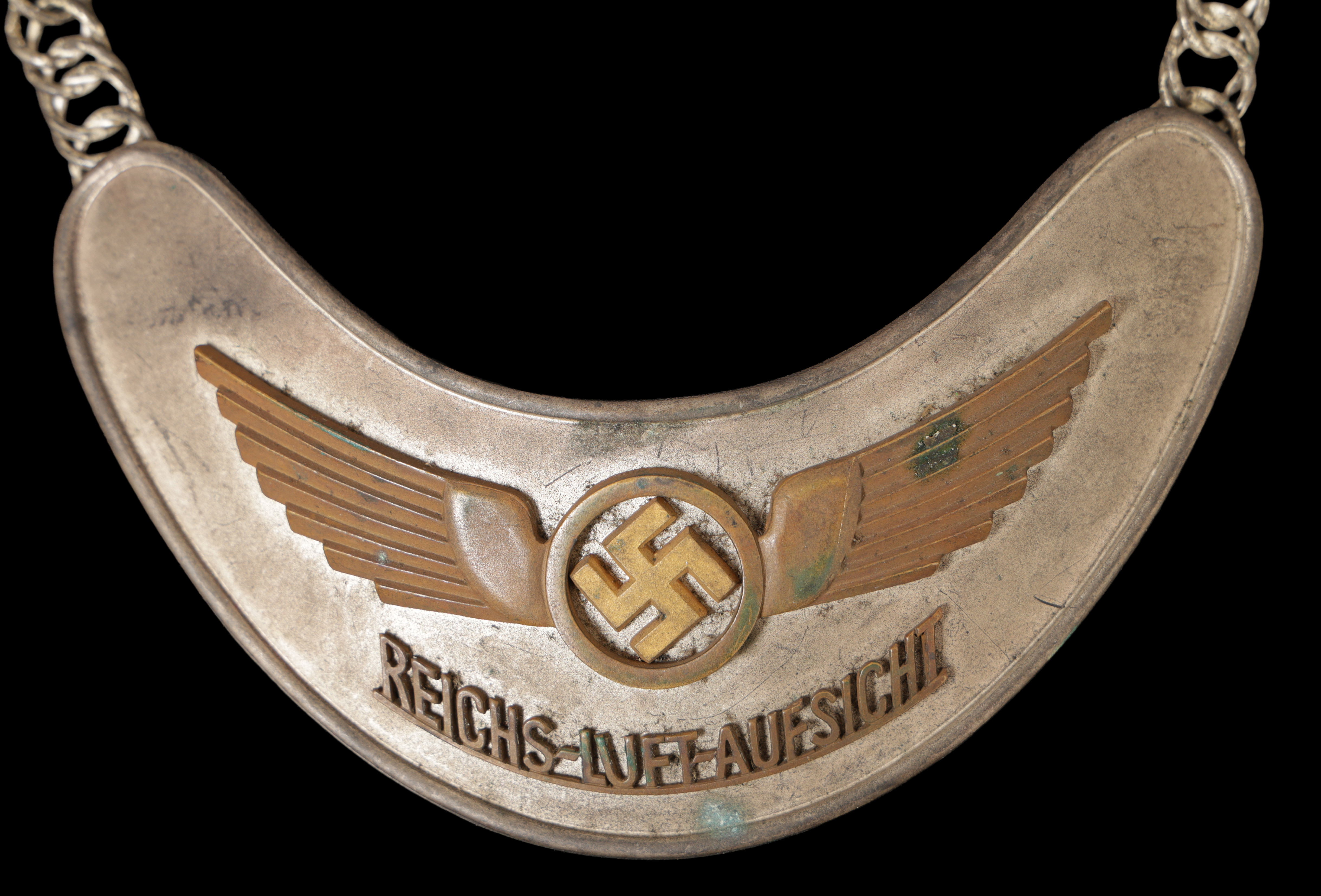 Images for 4655778. GERMAN THIRD REICH REICHS-LUFT-AUFSICHT GORGET, 1ST ...