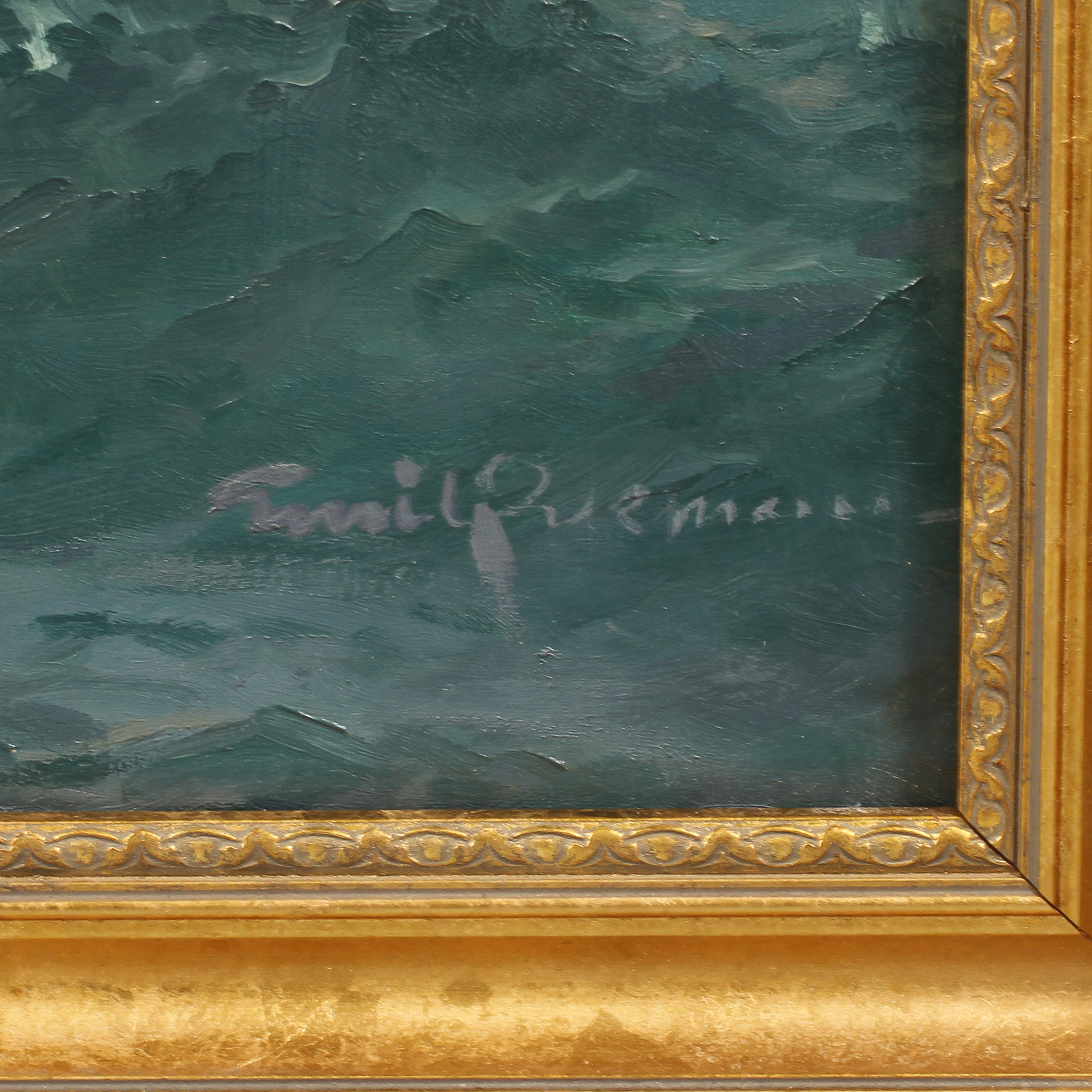 Images for 465692. EMIL EKMAN. Fisherman at sea, oil on canvas, signed ...