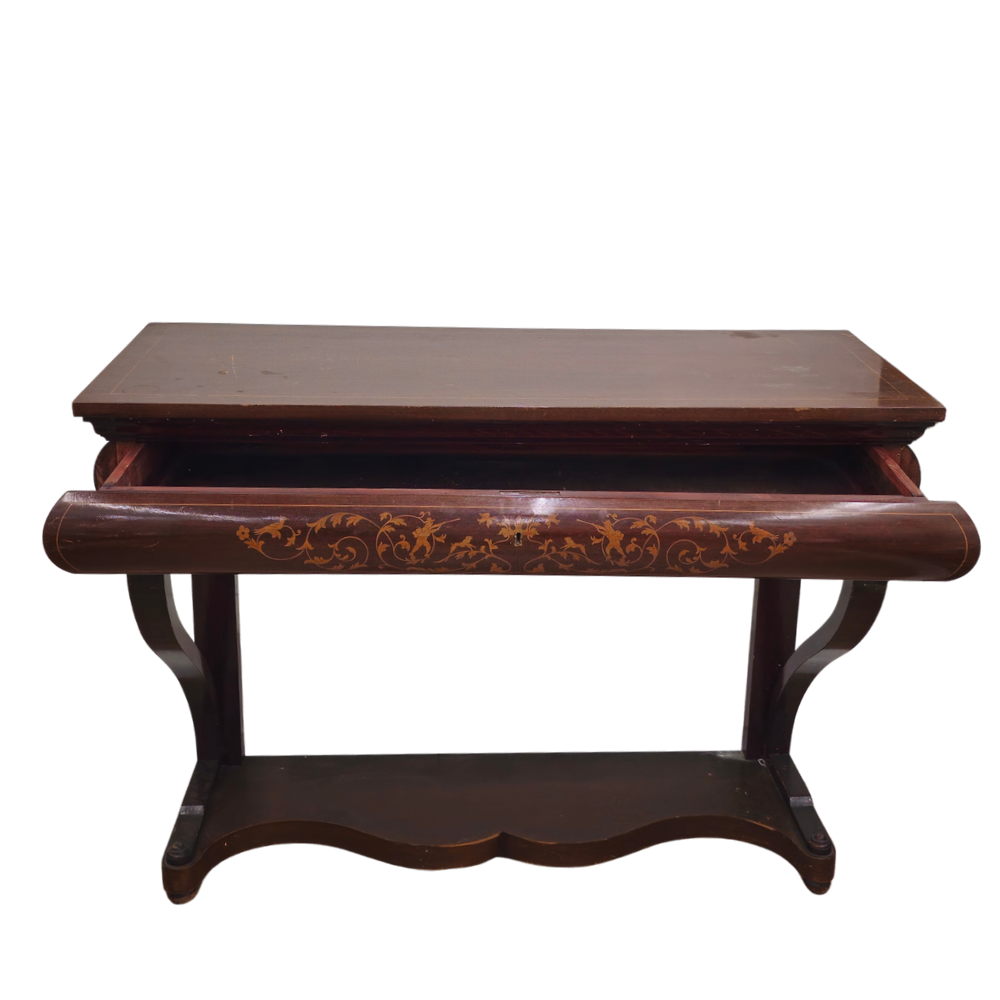 Images for 4659280. ELIZABETHAN STYLE CONSOLE WITH MIRROR IN MAHOGANY ...