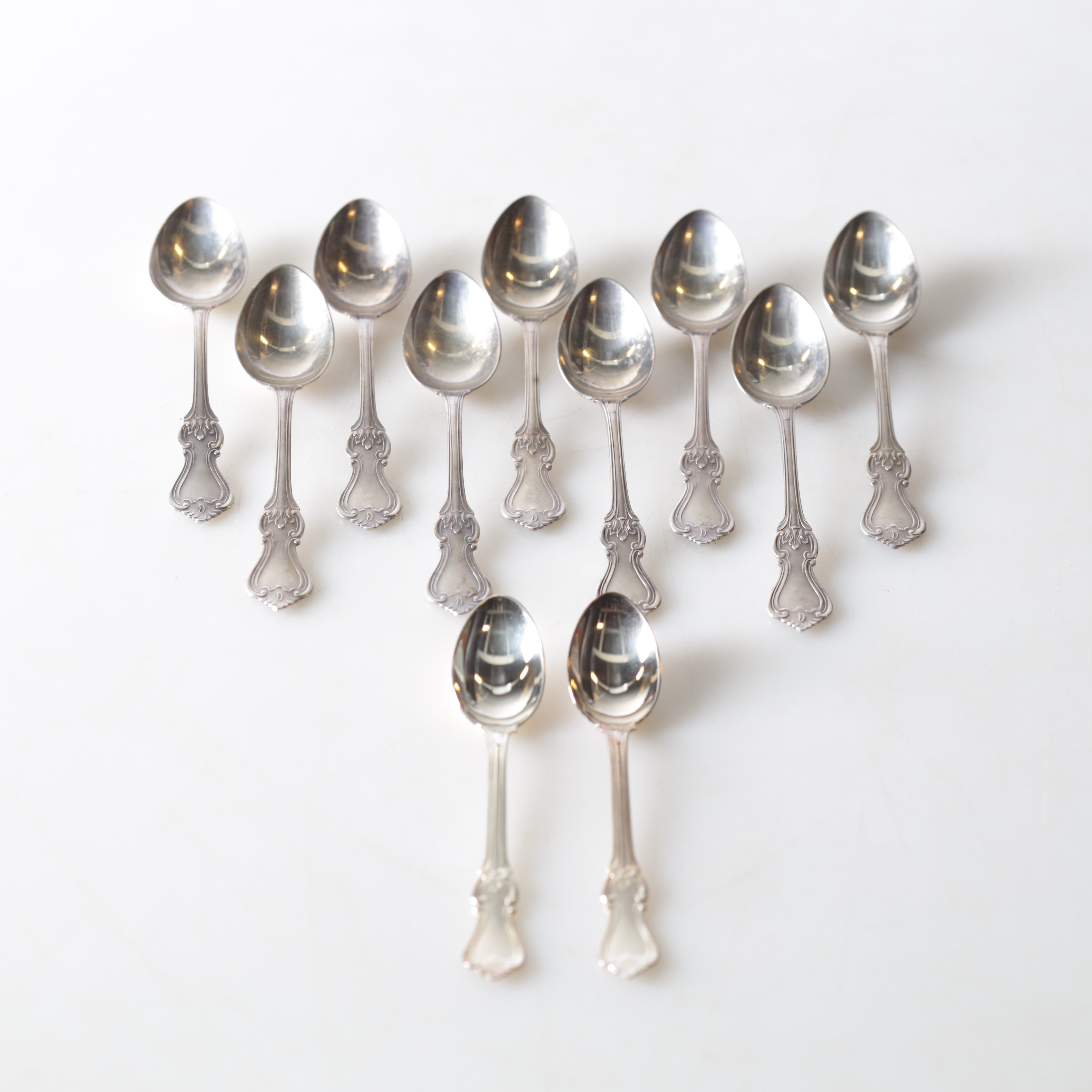 Images for 4676436. TEASPOONS, 11 pcs. A silver, model “Olga”, GAB and ...