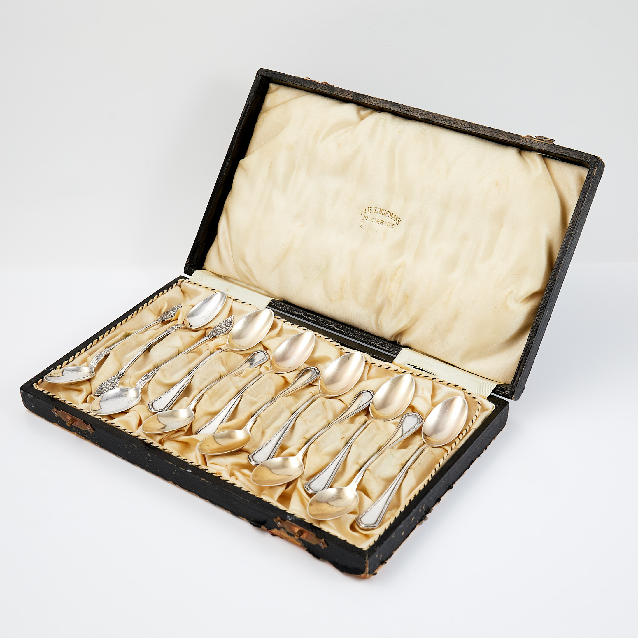 Bilder för 4677271. KAFFESKEDAR, 12 st, silver, olika modeller och ...