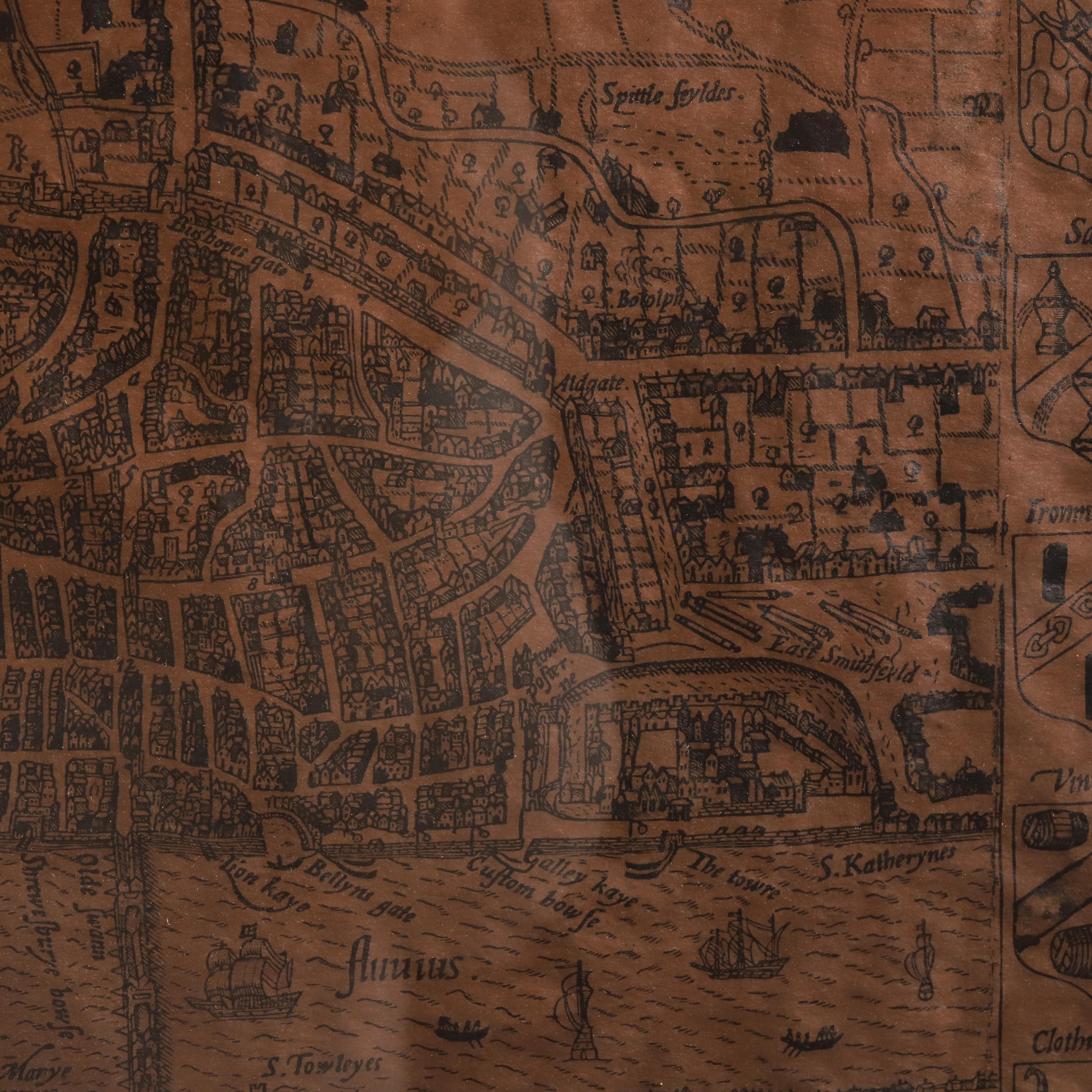 Images for 4680525. GRAPHIC PRINT, map of London, signed Pieter van den ...