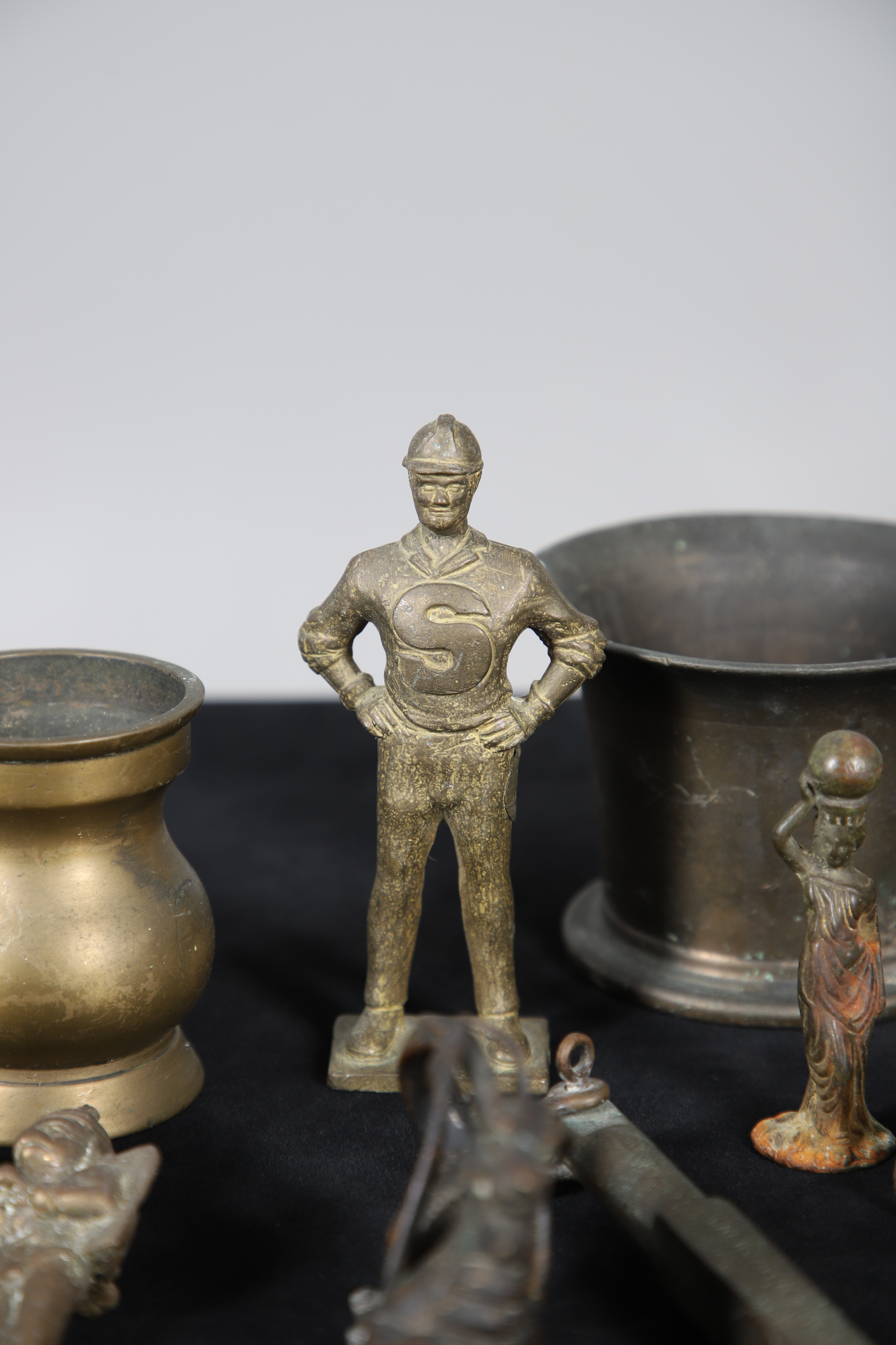 Images for 4680699. A FERROUS BRONZE FOLDING ANCHOR, BRASS MORTAR ...