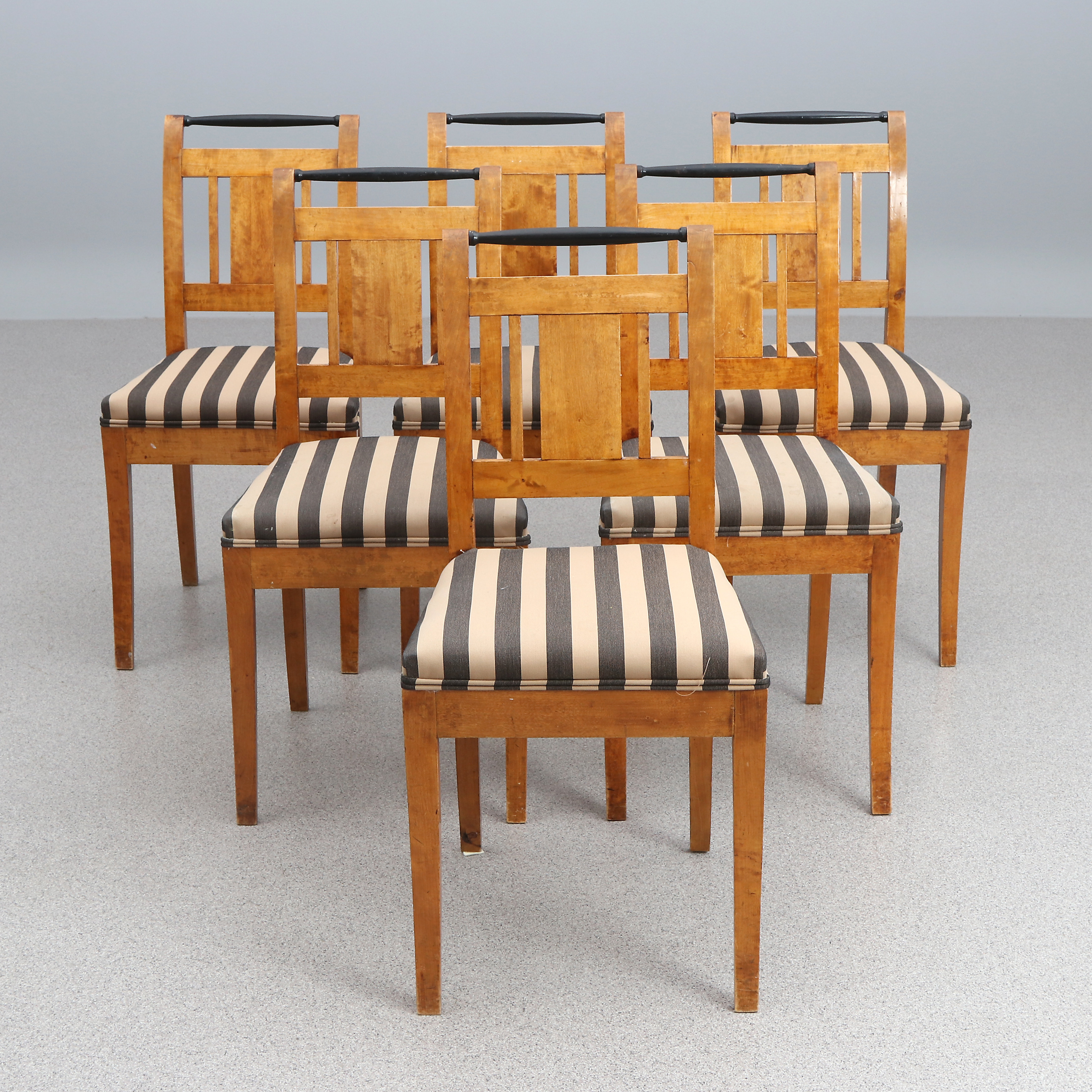 Images for 4687005. CHAIRS, SIX PCS. Birch and painted wood. Karl Johan ...