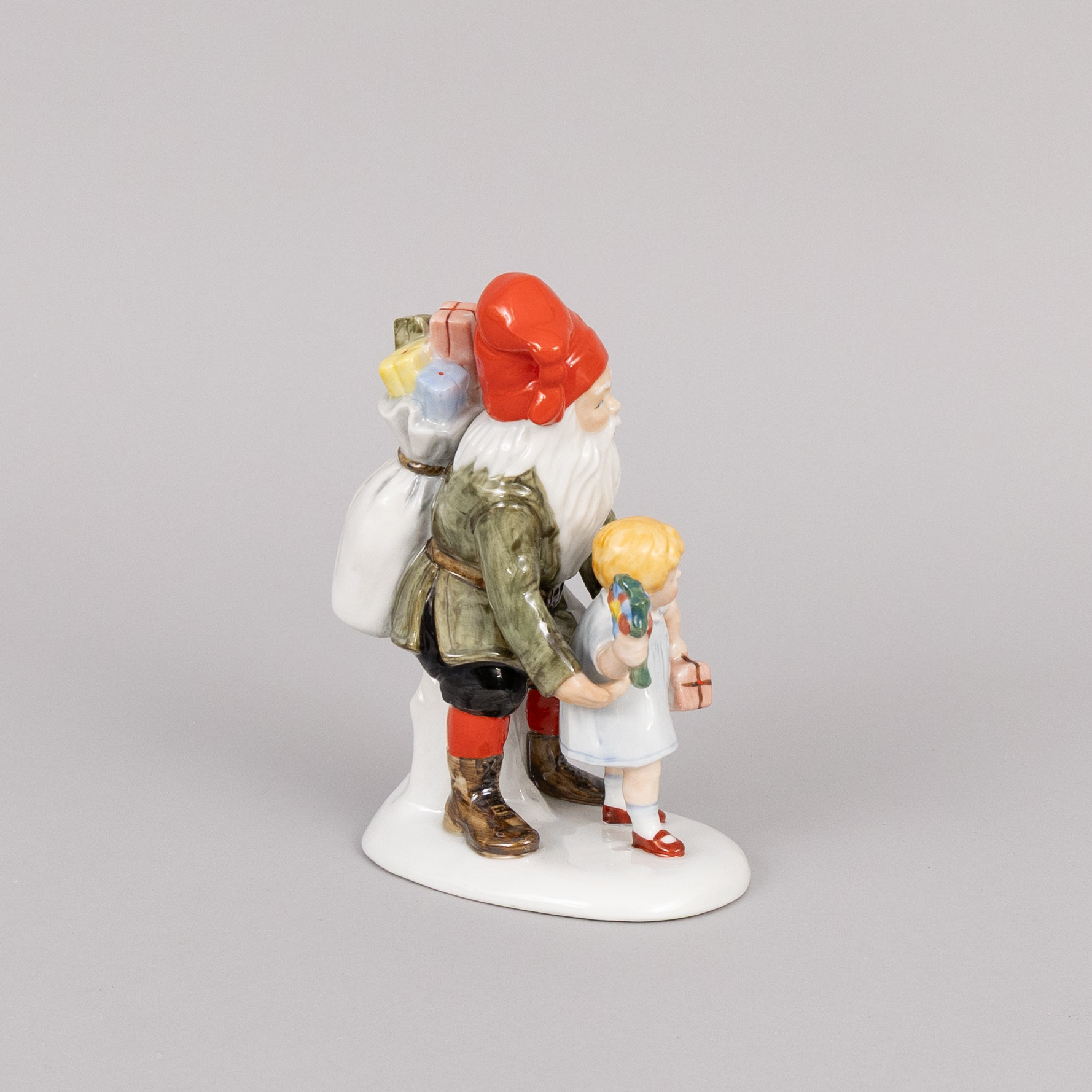 JENNY NYSTRÖM. NACH. Figur, Weihnachtsmann und Kinder, Poslin, Kalmar ...