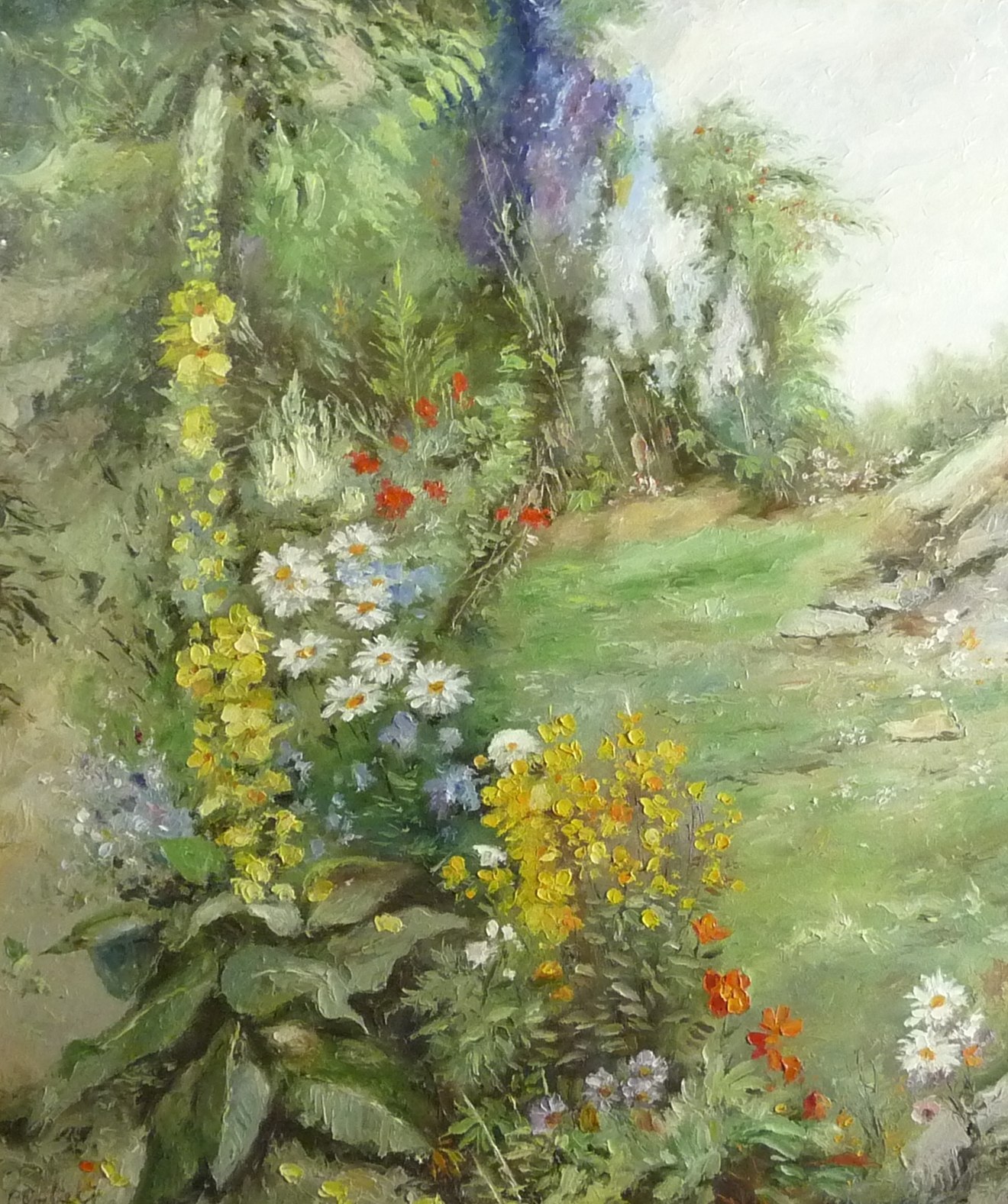 Images for 469519. SIEGFRIED ROCHEL, Flowers and bushes blooming at the ...